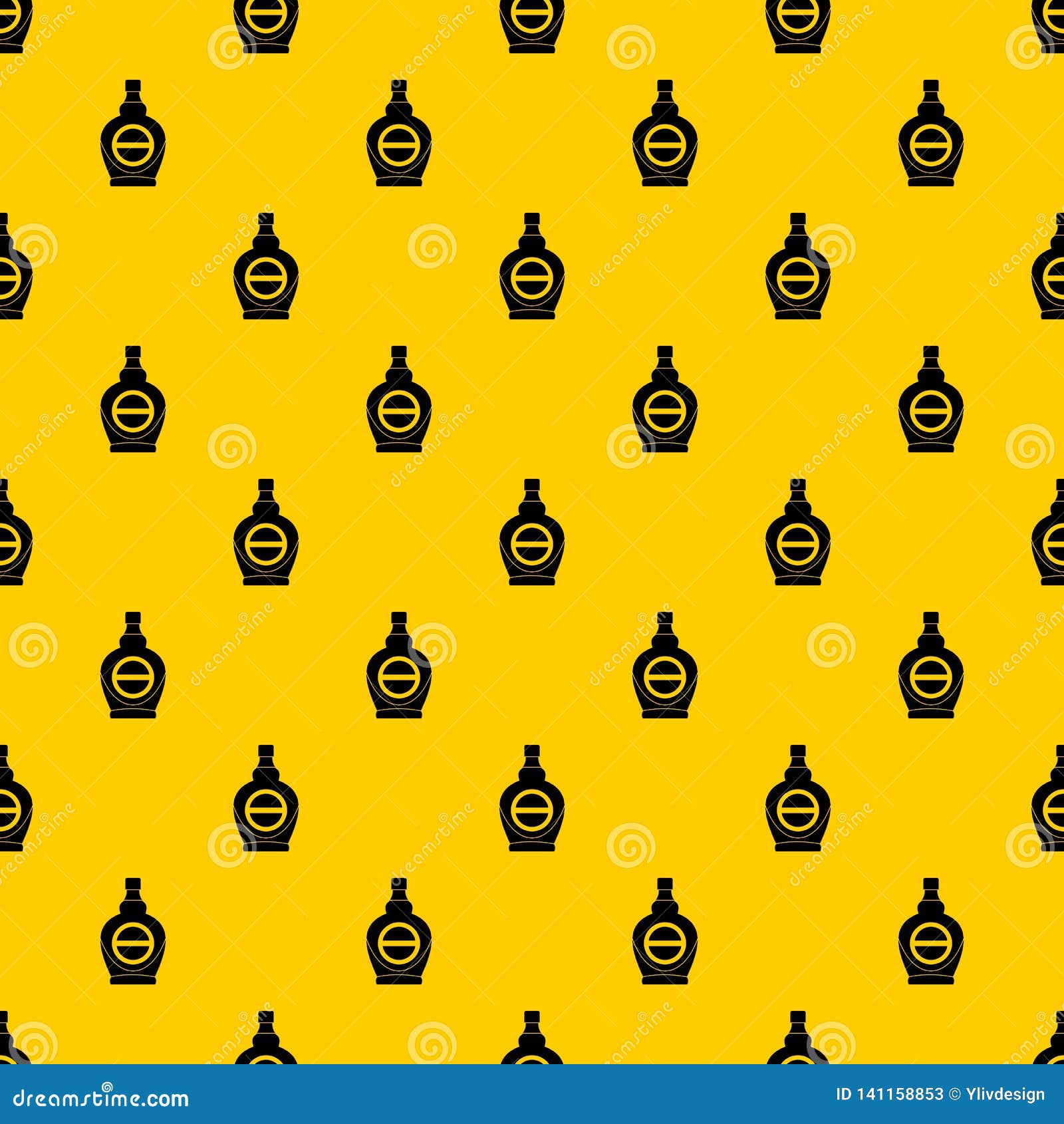 Maple Syrup in Glass Bottle Pattern Vector Stock Vector - Illustration ...