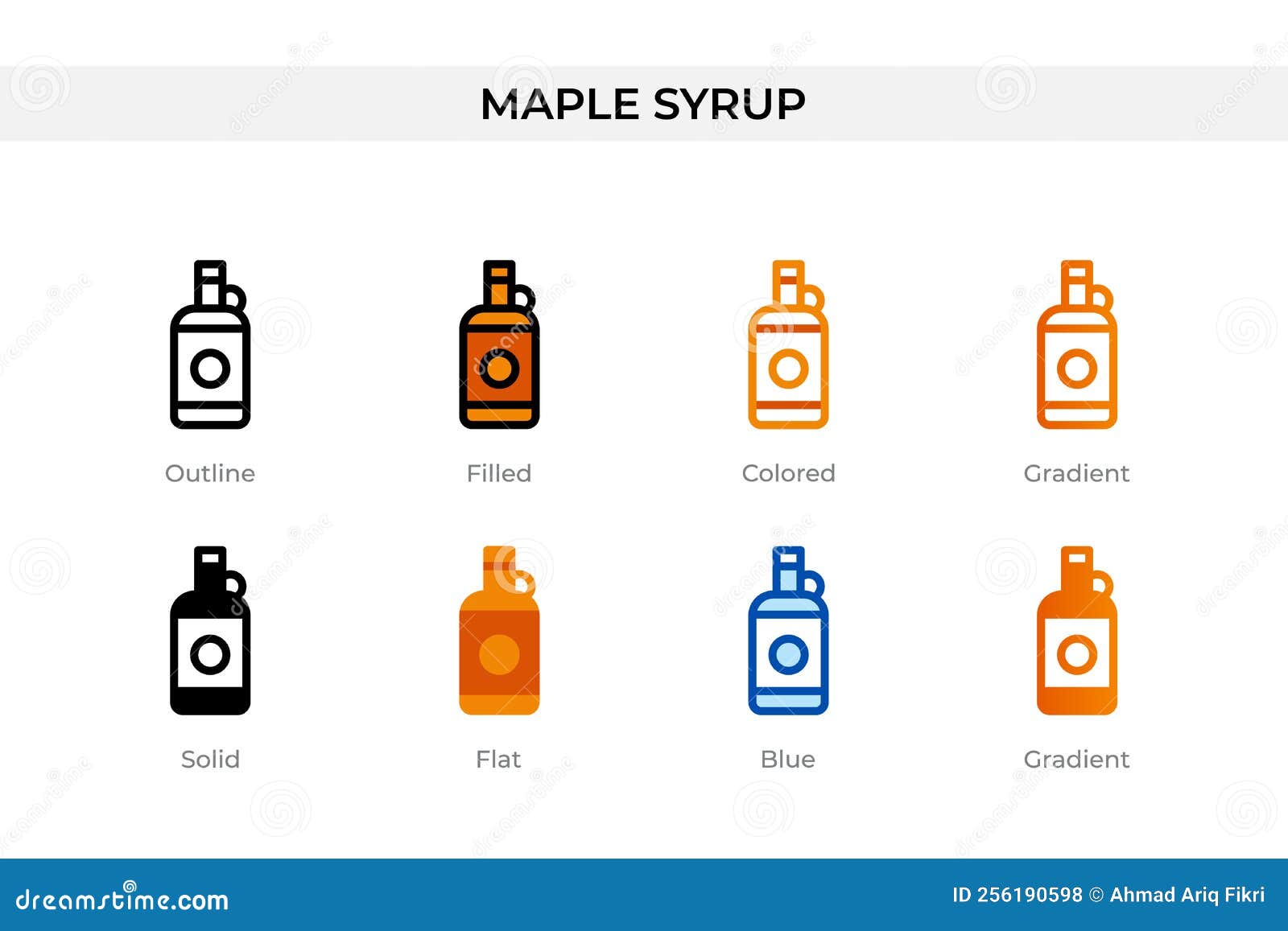Maple Syrup Icon in Different Style. Maple Syrup Vector Icons Designed ...