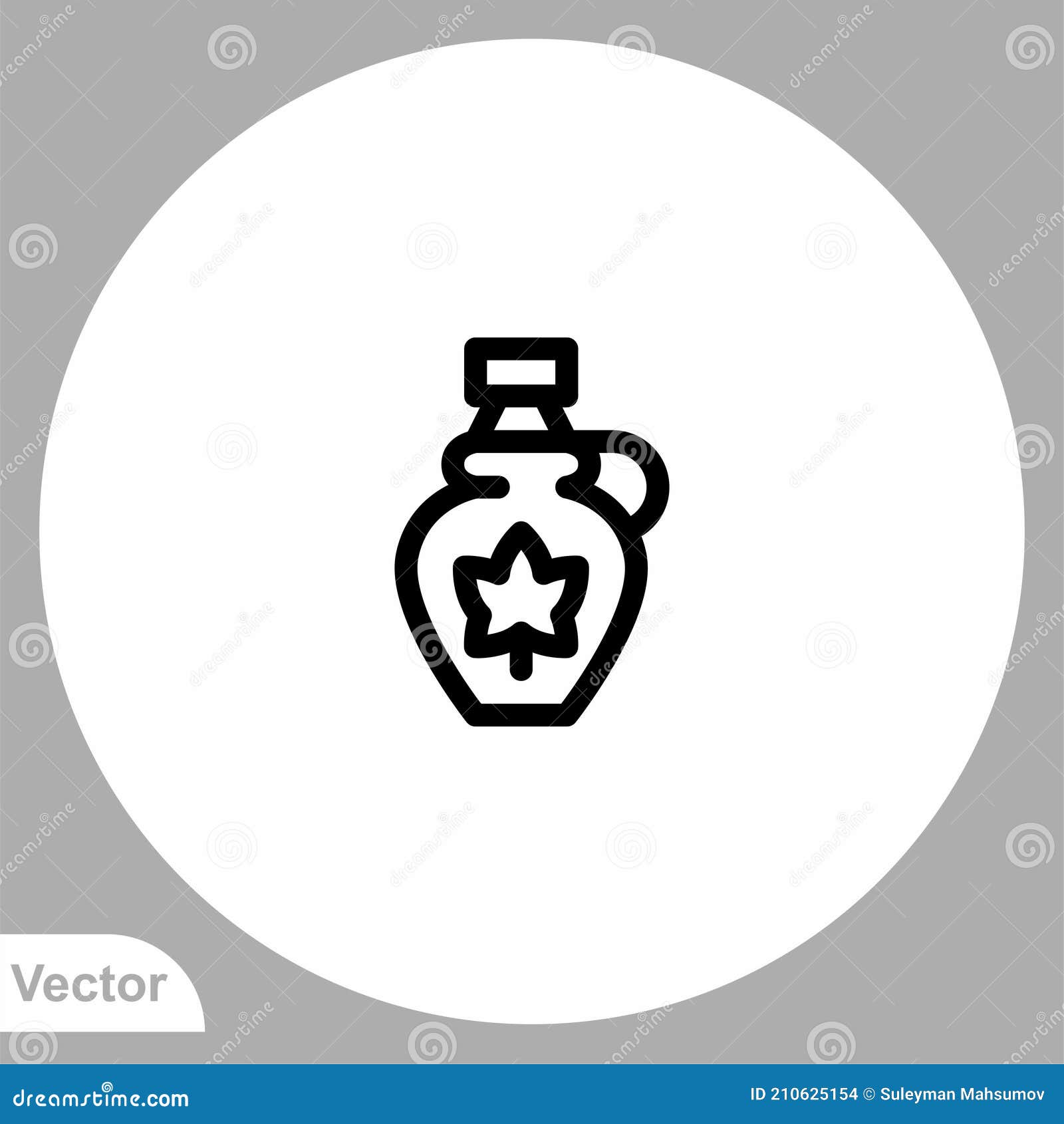 Maple Syrup Vector Icon Sign Symbol Stock Vector - Illustration of ...