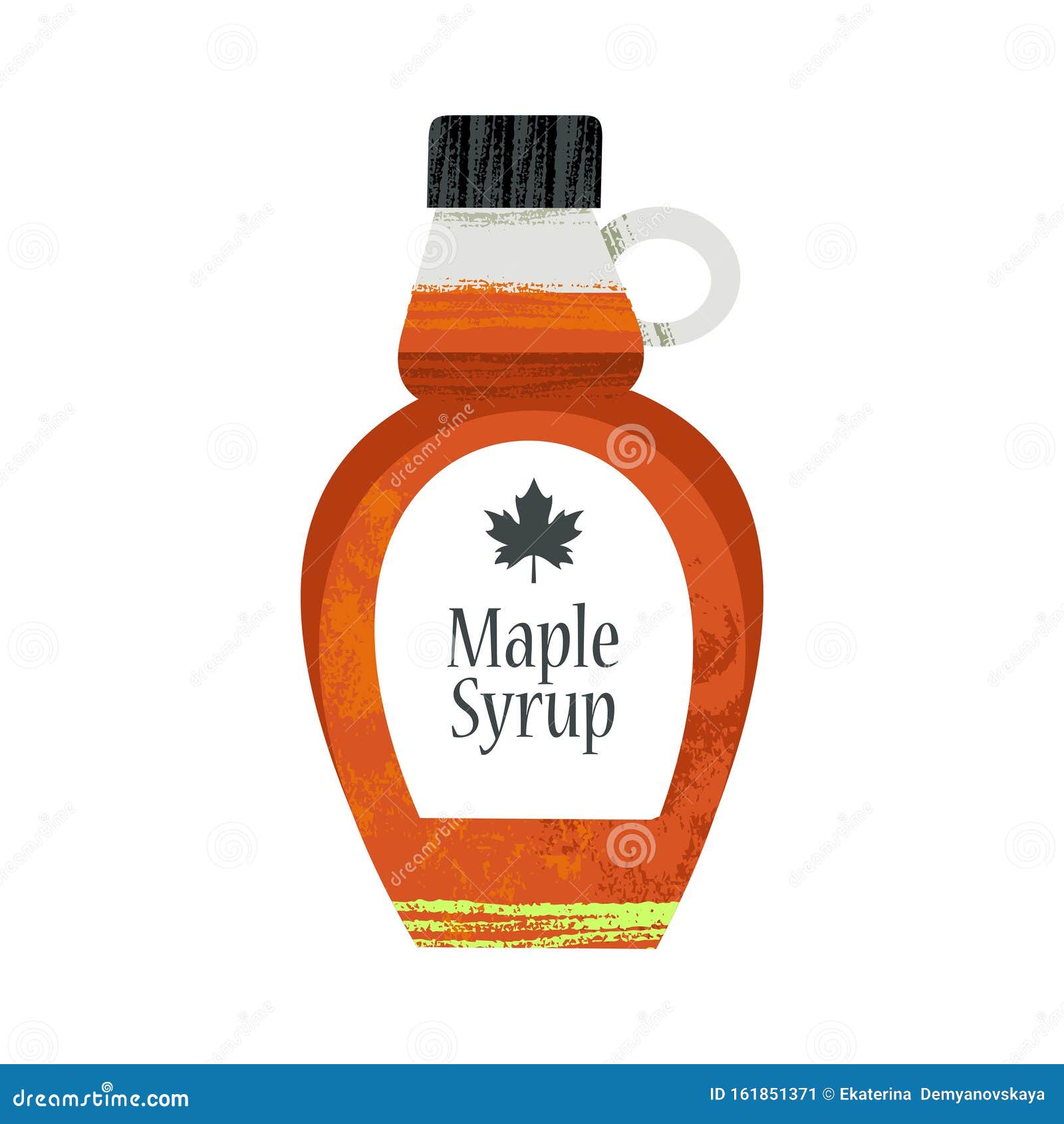 Maple Syrup. Vector Illustration On White Background Stock Vector ...