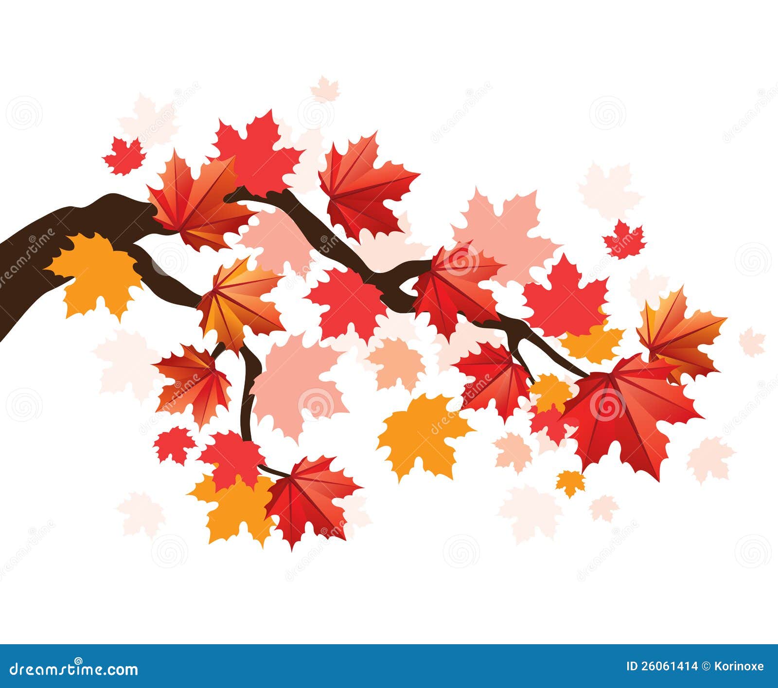 Maple tree stock vector. Illustration of maple, outdoors - 26061414