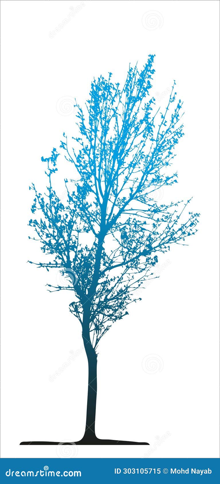 Maple Tree Multi Colour Vector Image Stock Vector - Illustration of ...