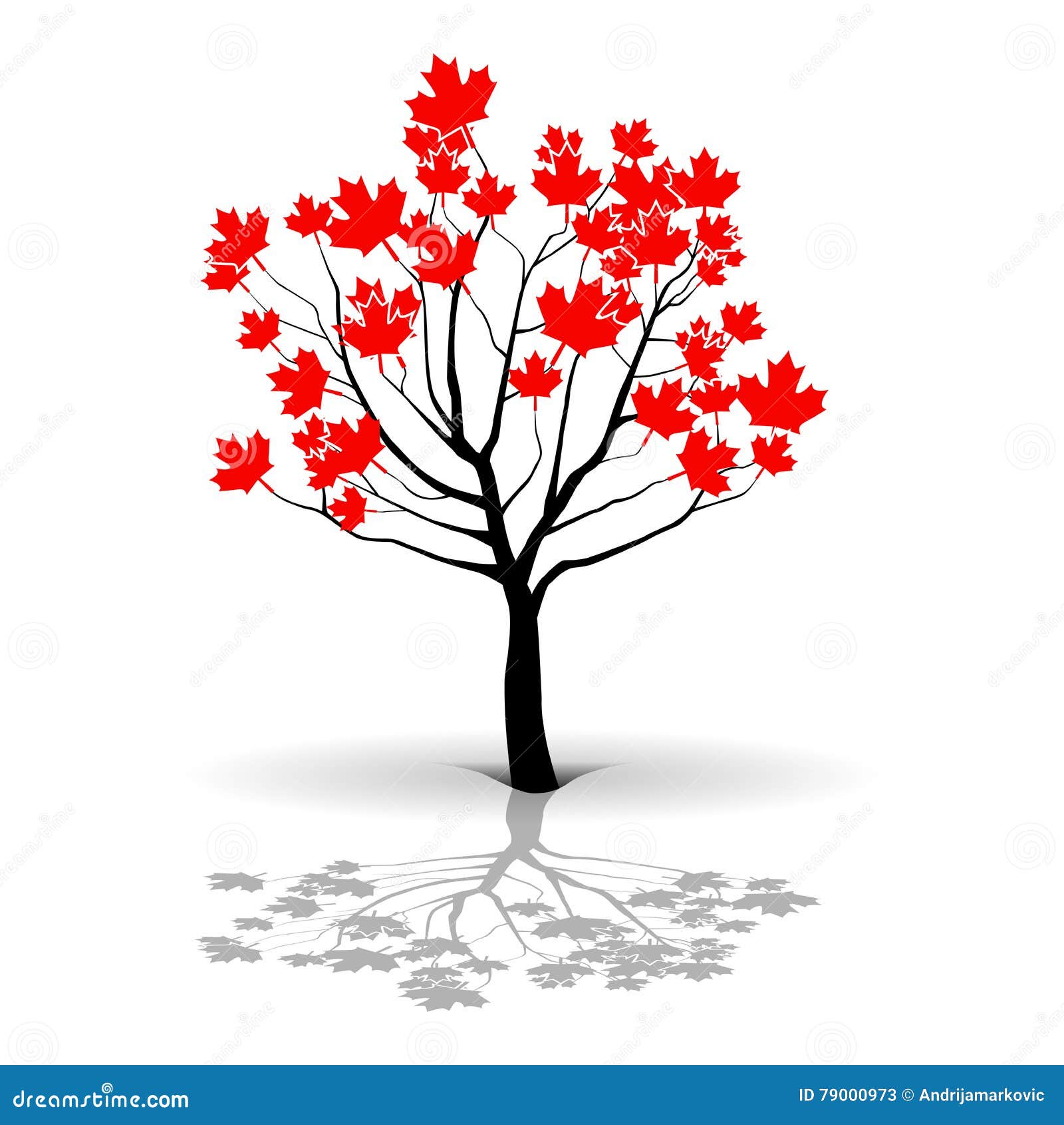 Maple Tree-Canada stock vector. Illustration of leaf - 79000973