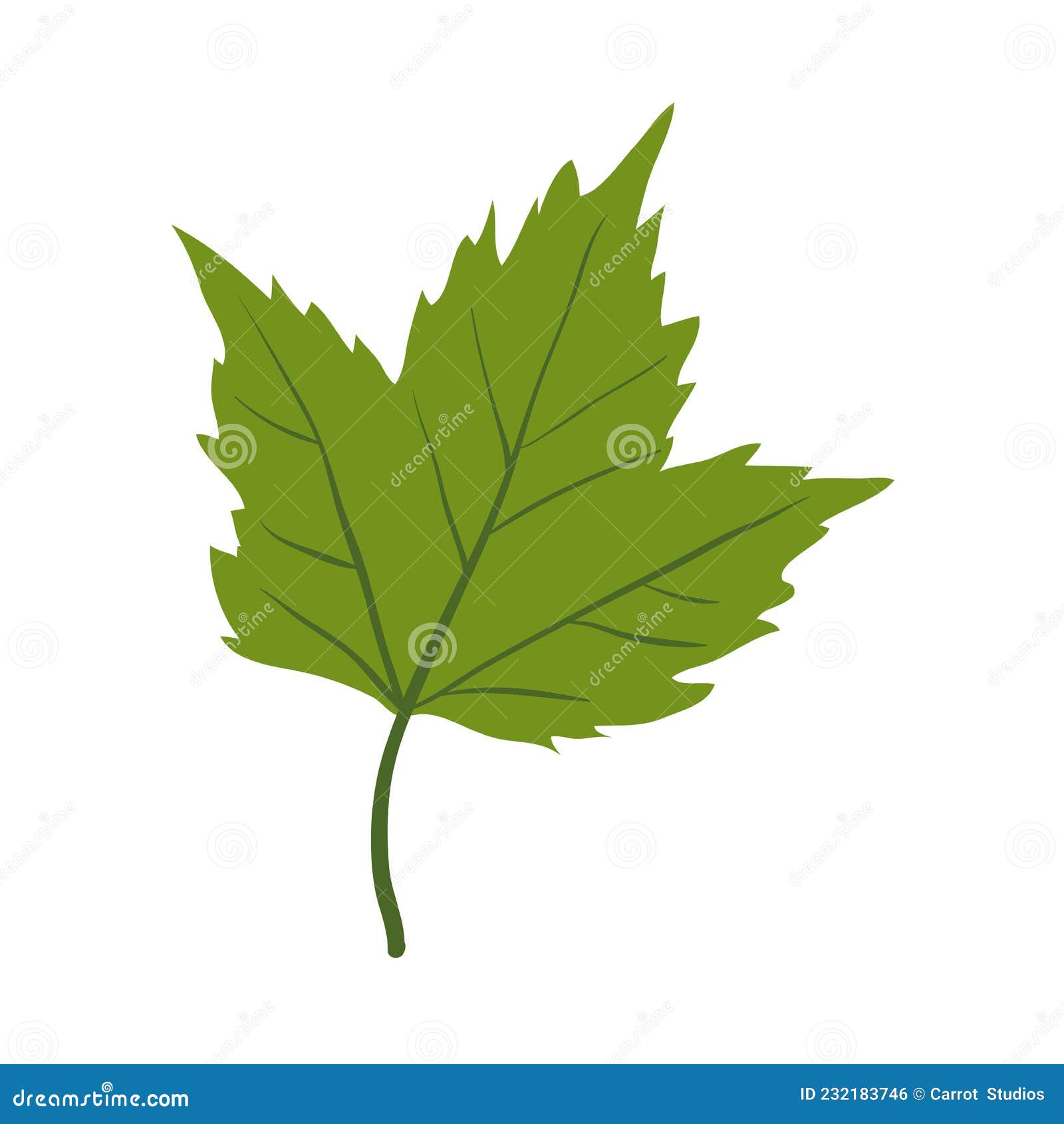 Maple tree leaf clip art stock vector. Illustration of path - 232183746