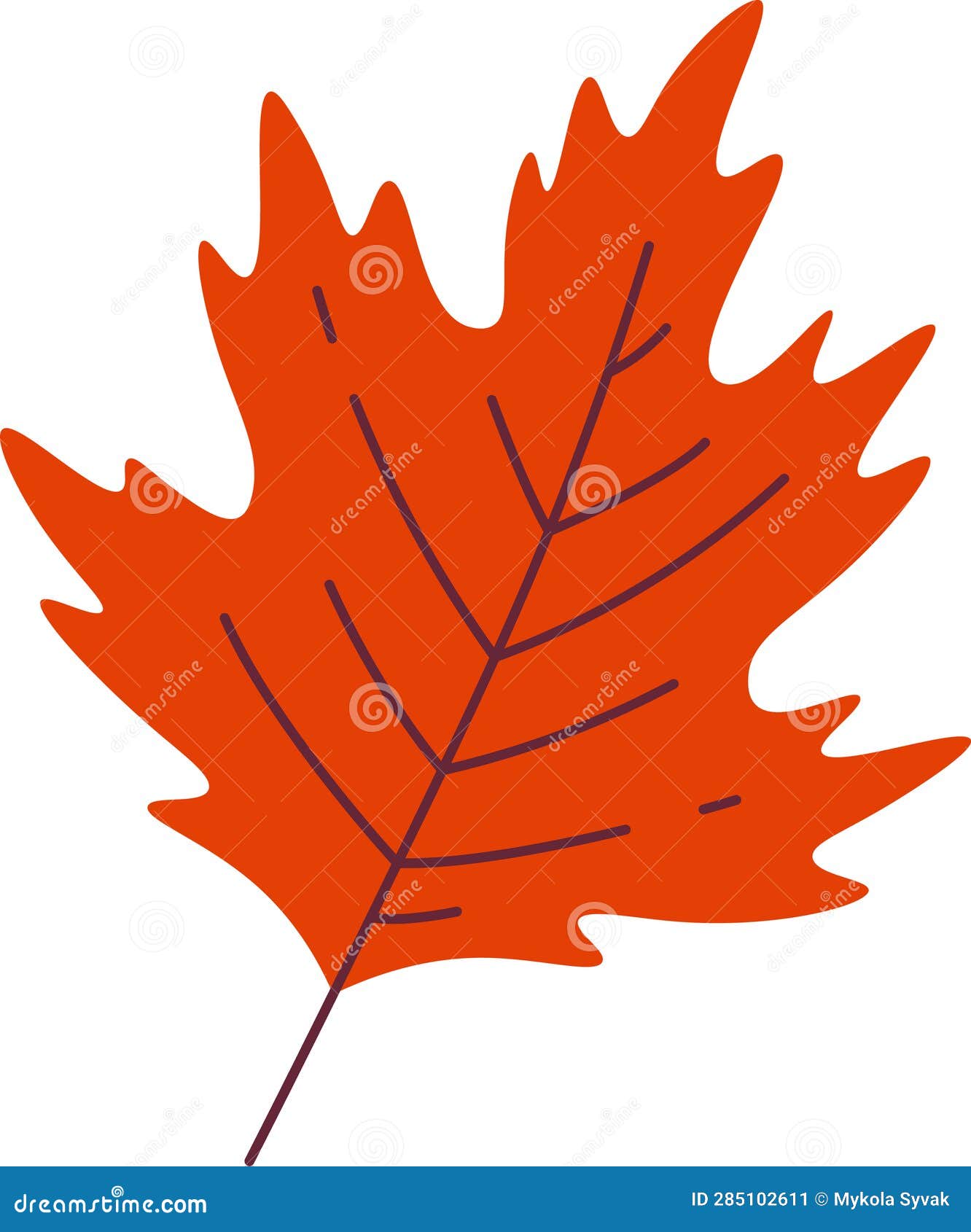 Maple Tree Leaf stock vector. Illustration of forest - 285102611