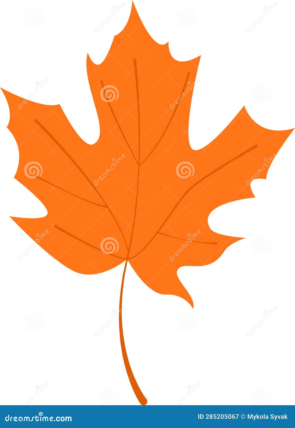 Maple Tree Leaf stock vector. Illustration of natural - 285205067