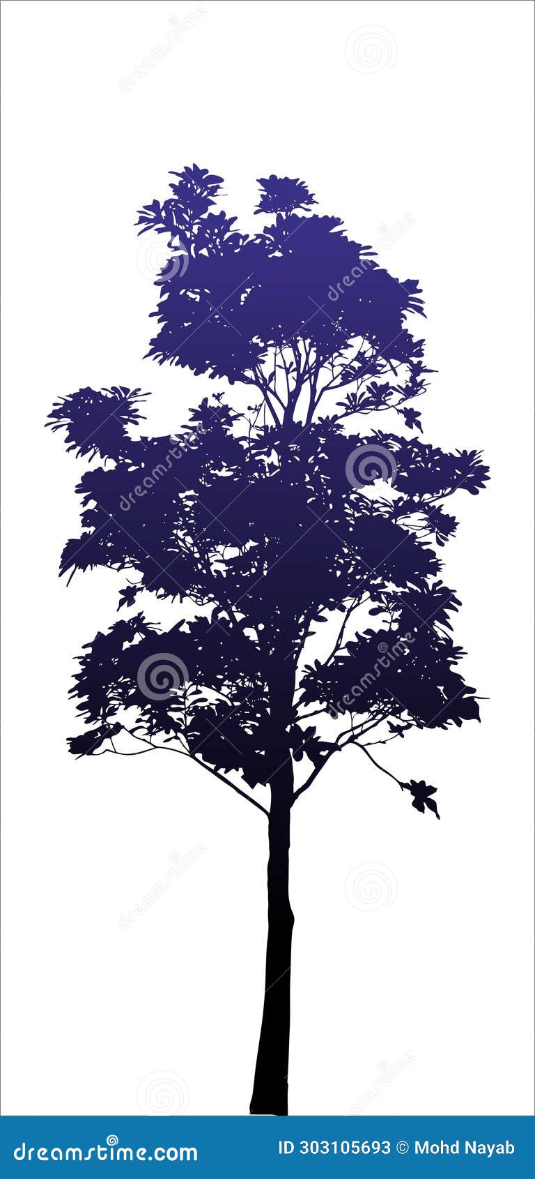 Maple Tree Multi Colour Vector Image Stock Vector - Illustration of ...