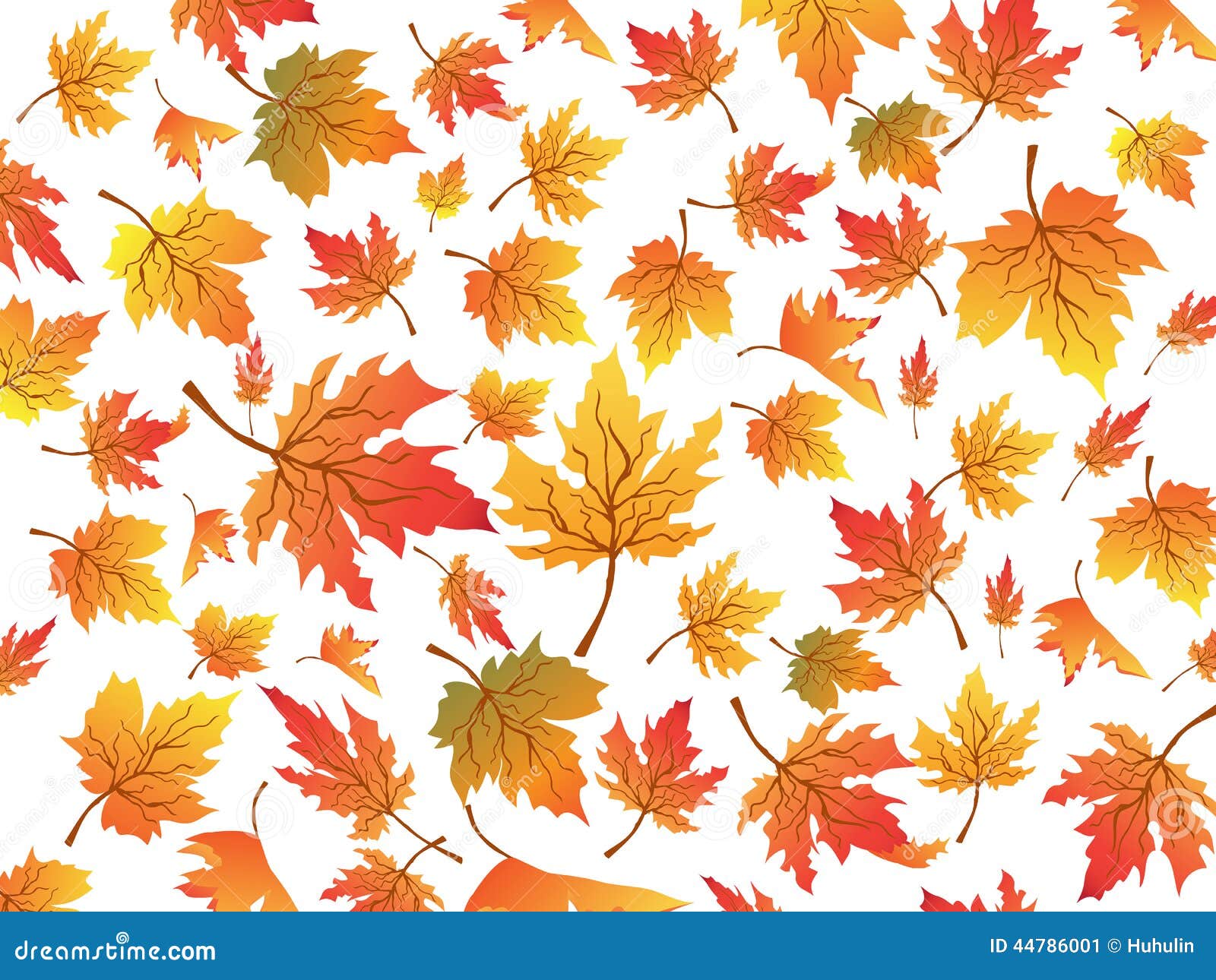 Maples seamless background stock vector. Illustration of autumnal - 44786001