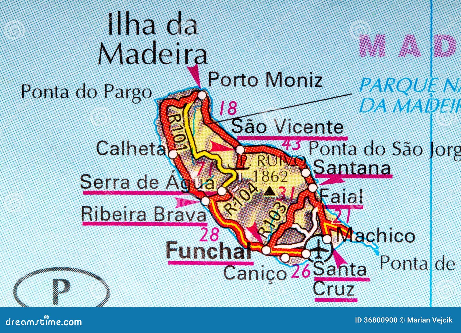 Mappa del Madera fotografia stock. Immagine di corsa - 36800900