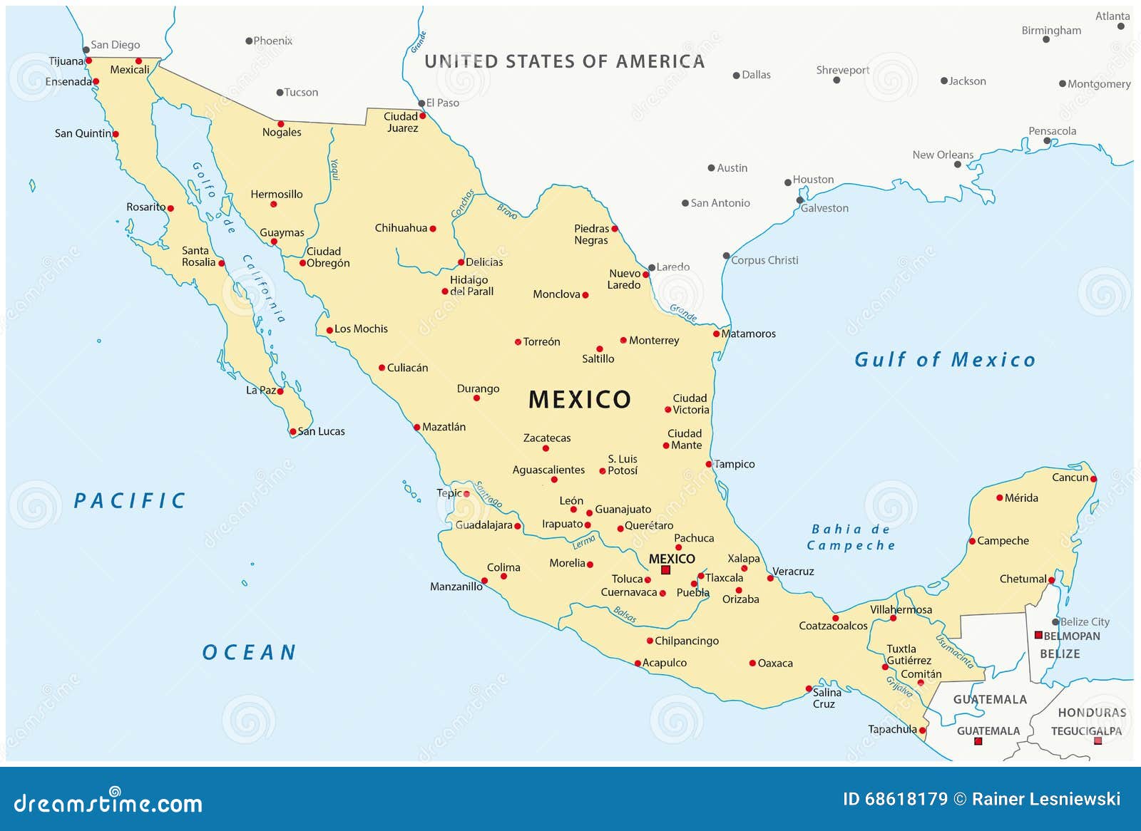 Mappa del Messico illustrazione di stock. Illustrazione di insieme ...