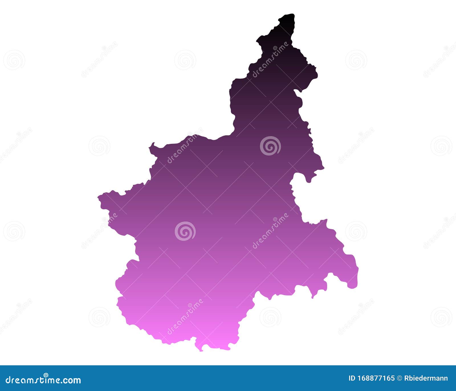 Mappa del Piemonte illustrazione vettoriale. Illustrazione di vettore ...