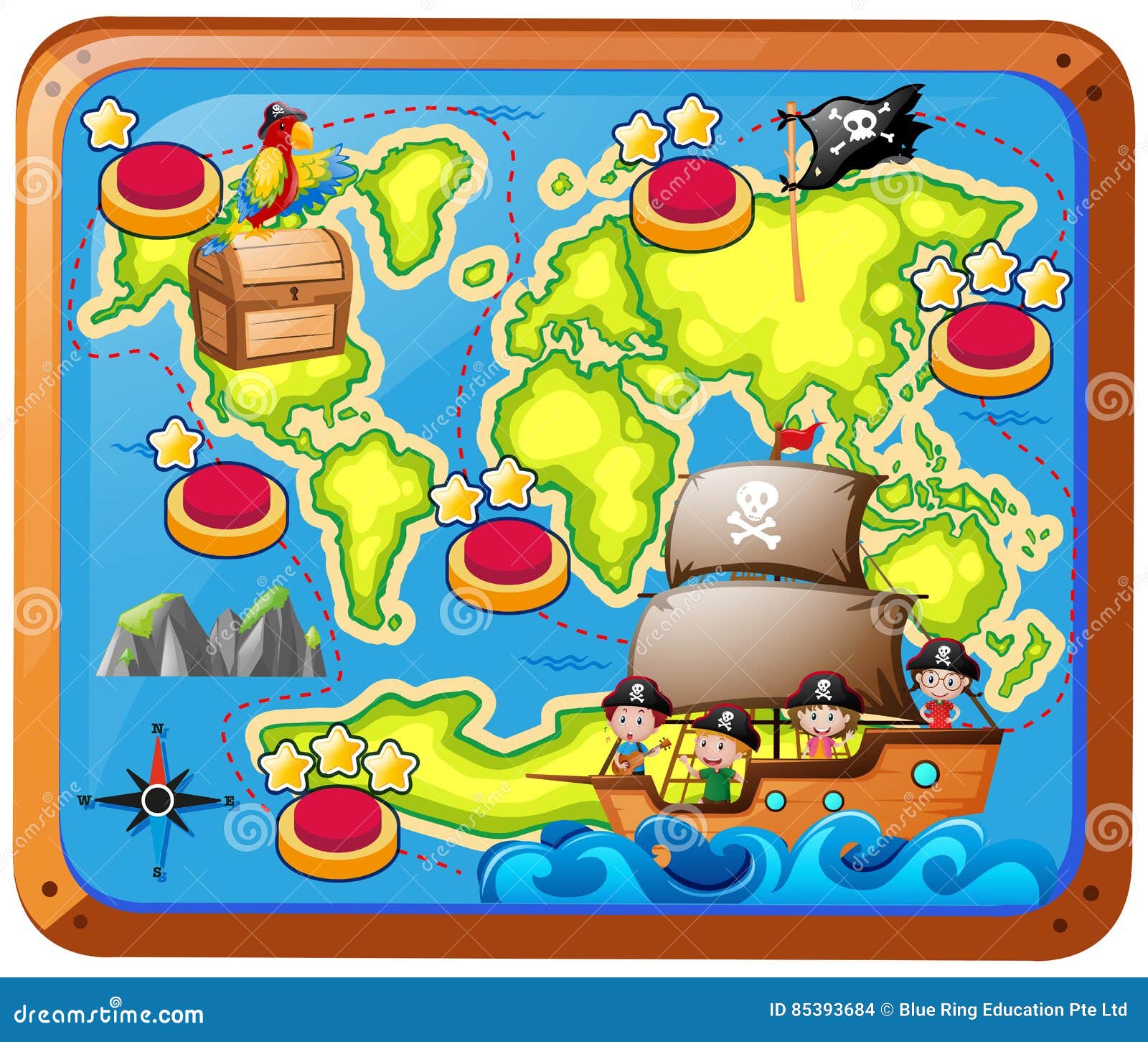 Mappe Del Tesoro Da Stampare Per Bambini