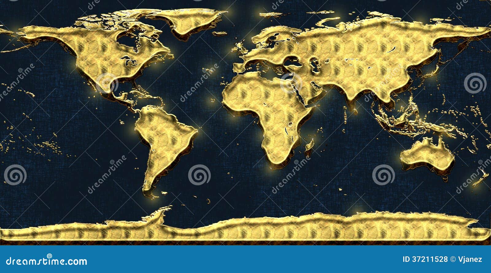 Mappa dell'oro del mondo fotografia stock. Immagine di globale - 37211528