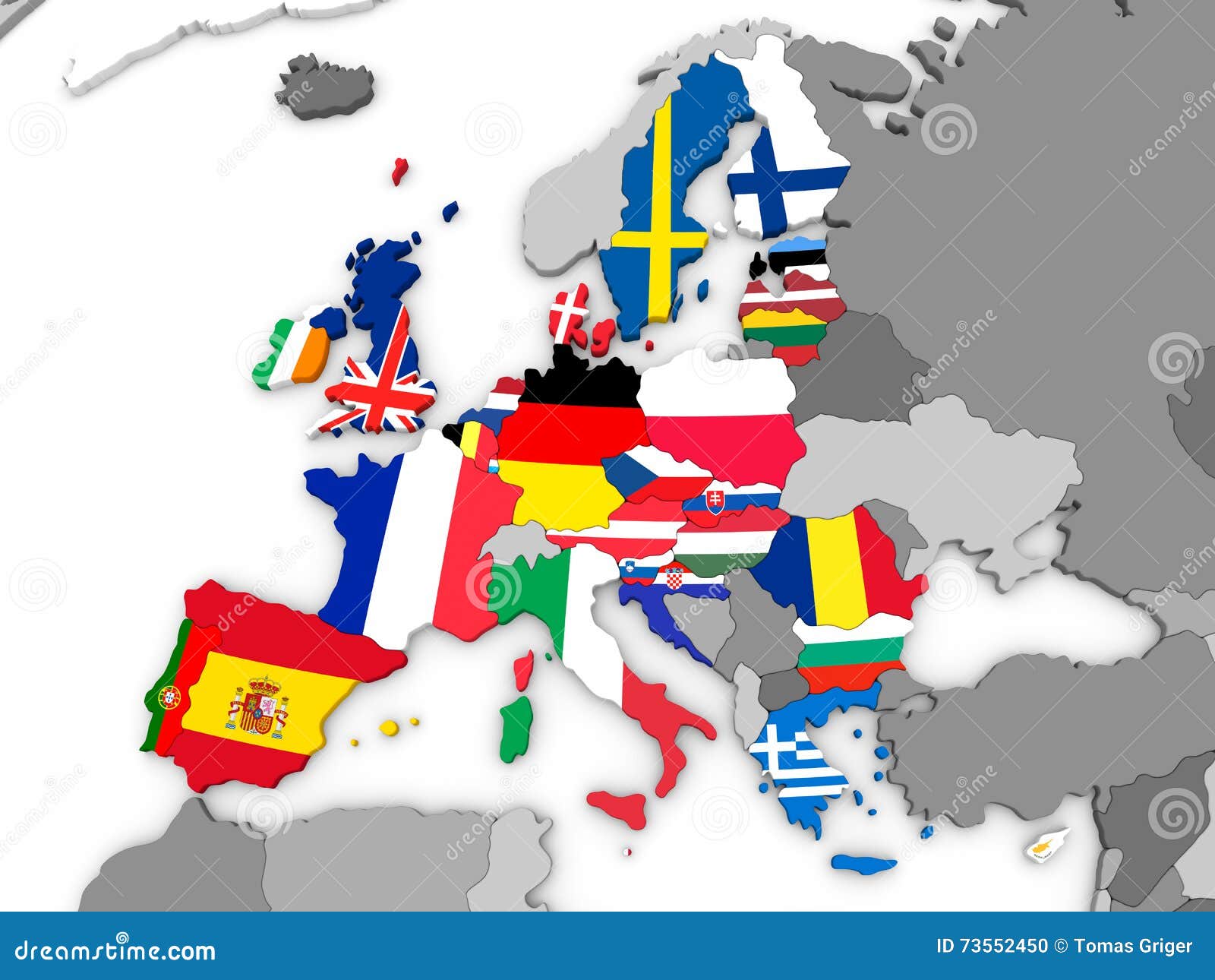 Mappa dell'UE illustrazione di stock. Illustrazione di rappresentazione ...