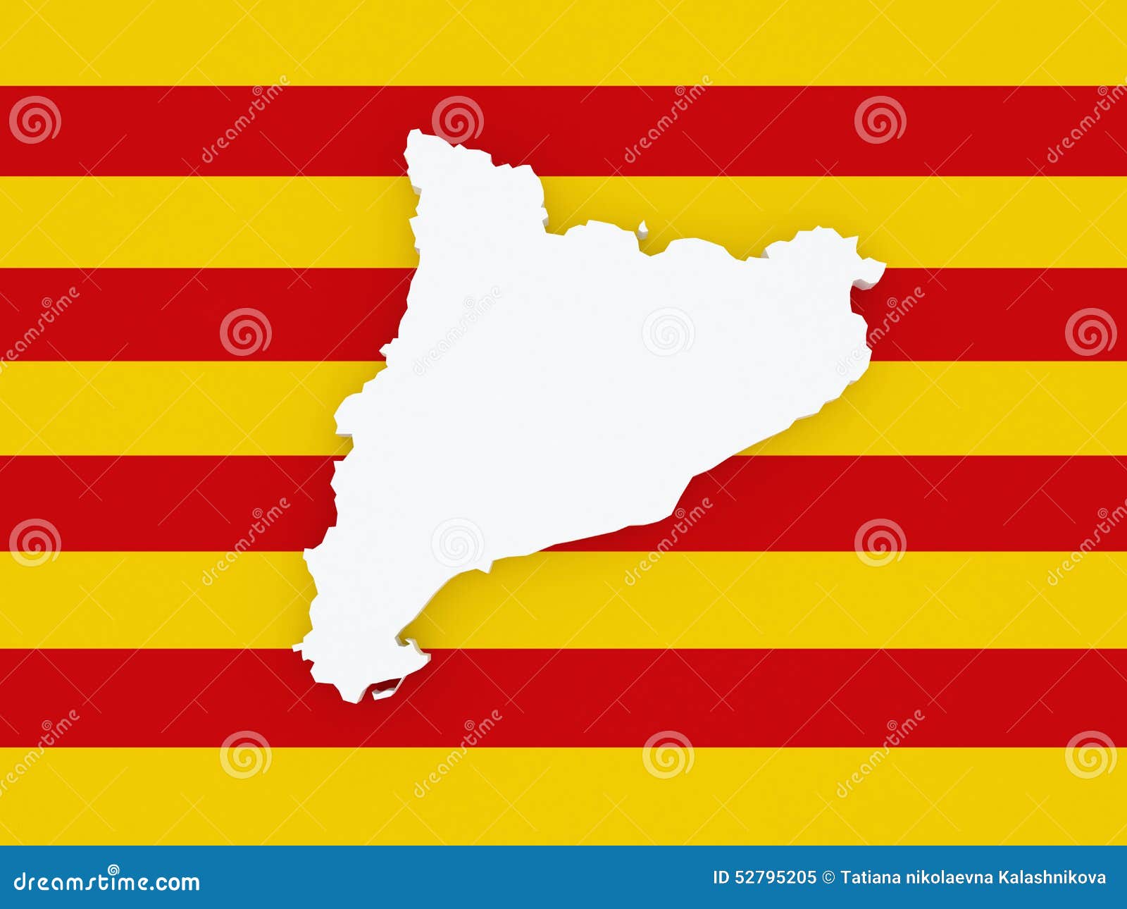 Mappa della Catalogna illustrazione di stock. Illustrazione di bordo ...