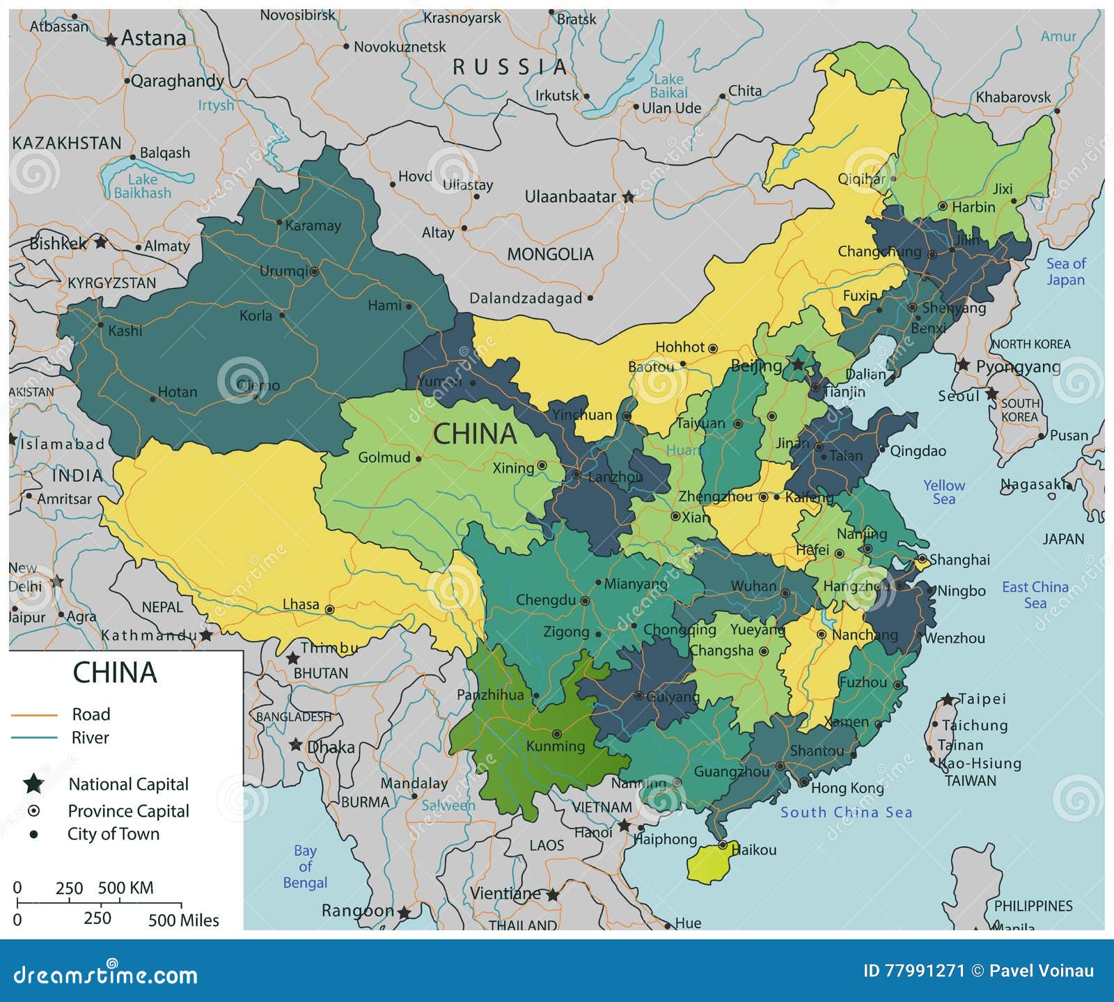 Mappa Della Cina Con I Territori Selezionabili Vettore Illustrazione ... Mappa Della Cina Con I Territori Selezionabili Vettore Illustrazione ...