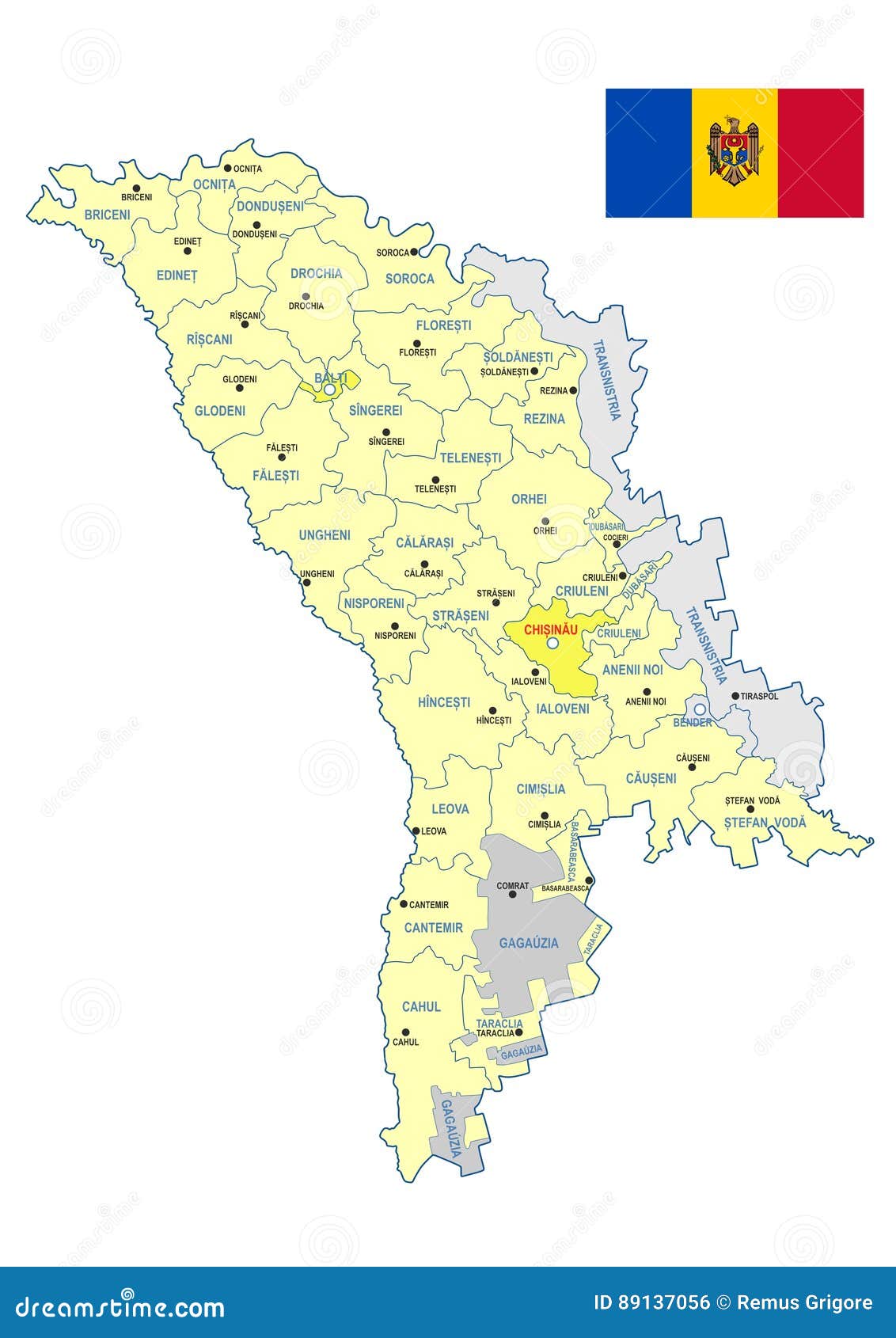 Mappa della Moldavia illustrazione vettoriale. Illustrazione di bordo ...