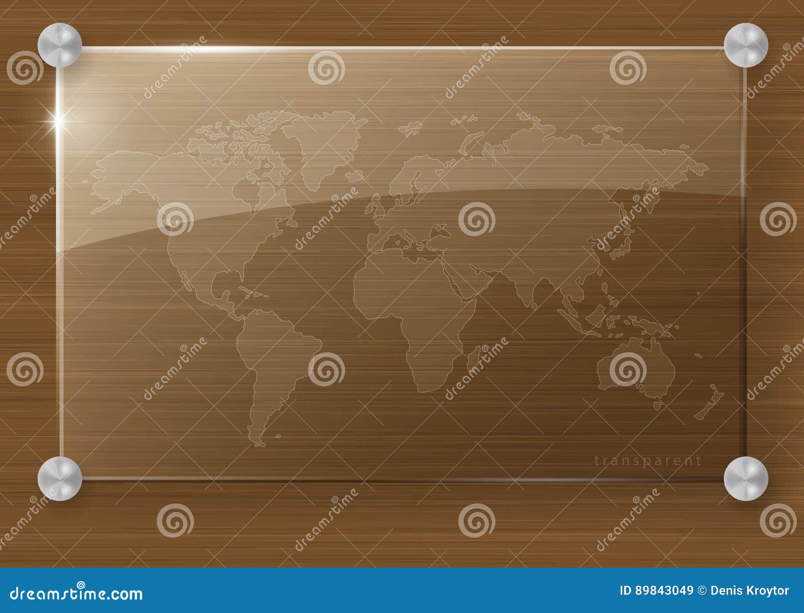 Mappa di mondo trasparente illustrazione vettoriale. Illustrazione di ...