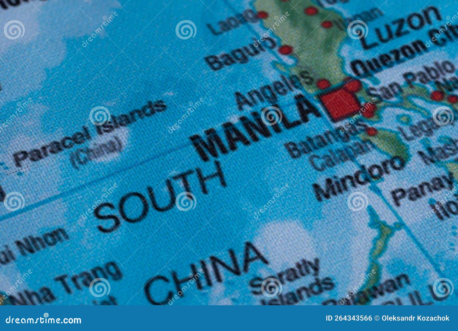 Mappa Geografica Di Manila. Fotografia Stock - Immagine di grafico ...