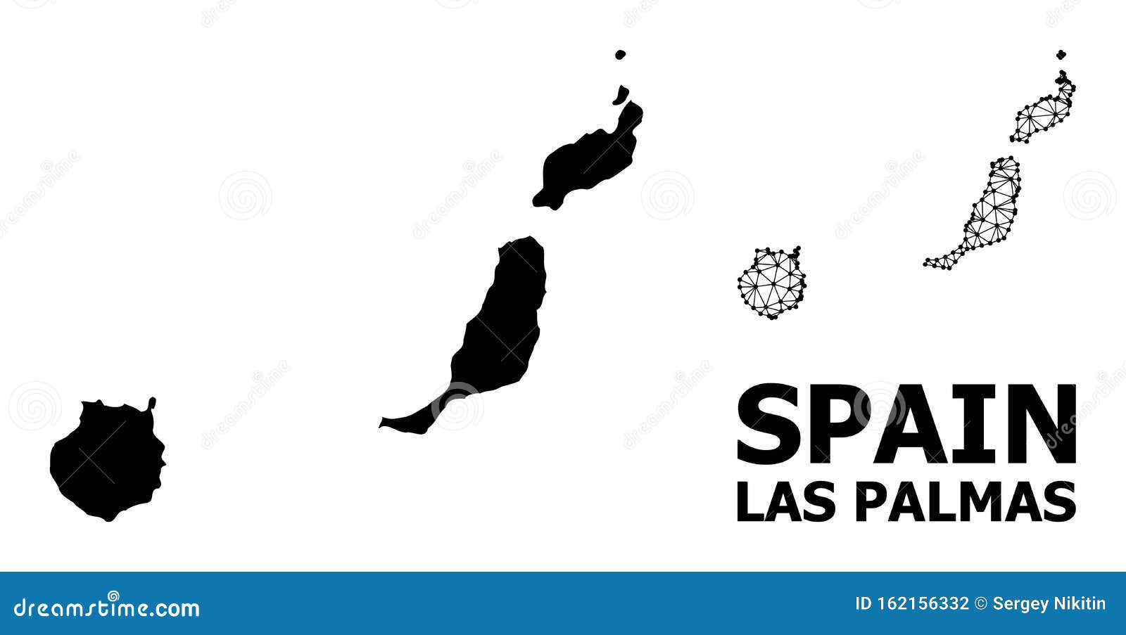 Mappa Solida E Di Rete Della Provincia Di Las Palmas Illustrazione ... Mappa Solida E Di Rete Della Provincia Di Las Palmas Illustrazione ...