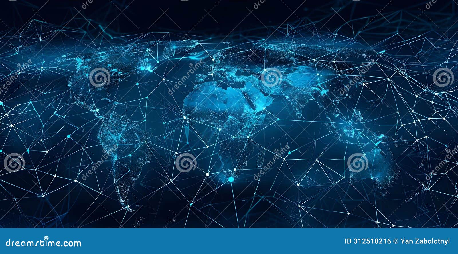 Mapping the Global Supply Chain Network Using AI Technology. Concept AI ...