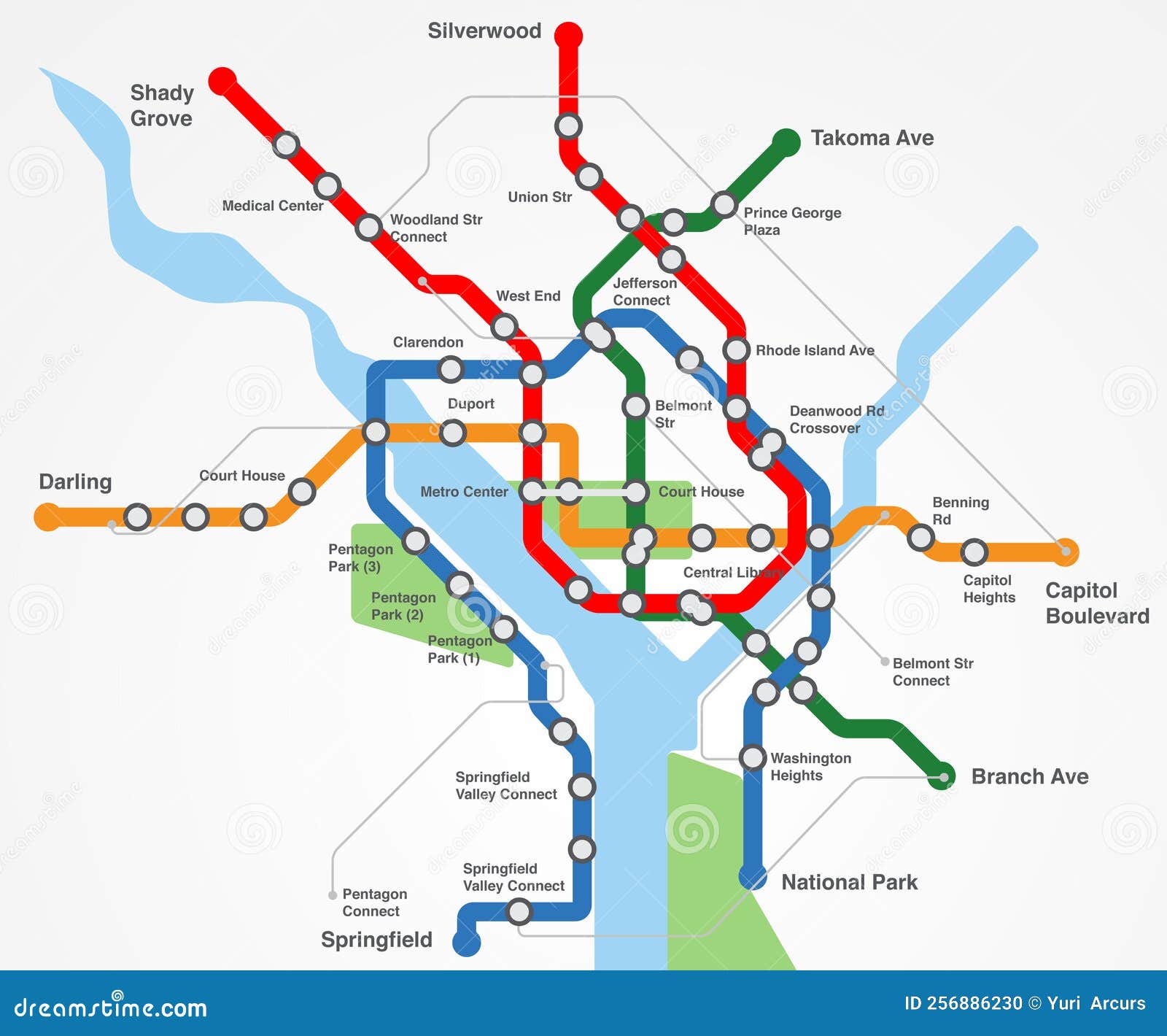 Mapping Out the Route. Cropped View of a Map of the Underground Railway ...