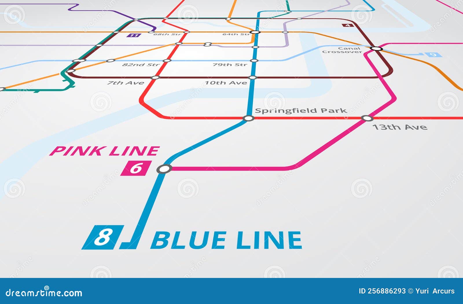 Mapping Out the Route. Cropped View of a Map of the Underground Railway ...