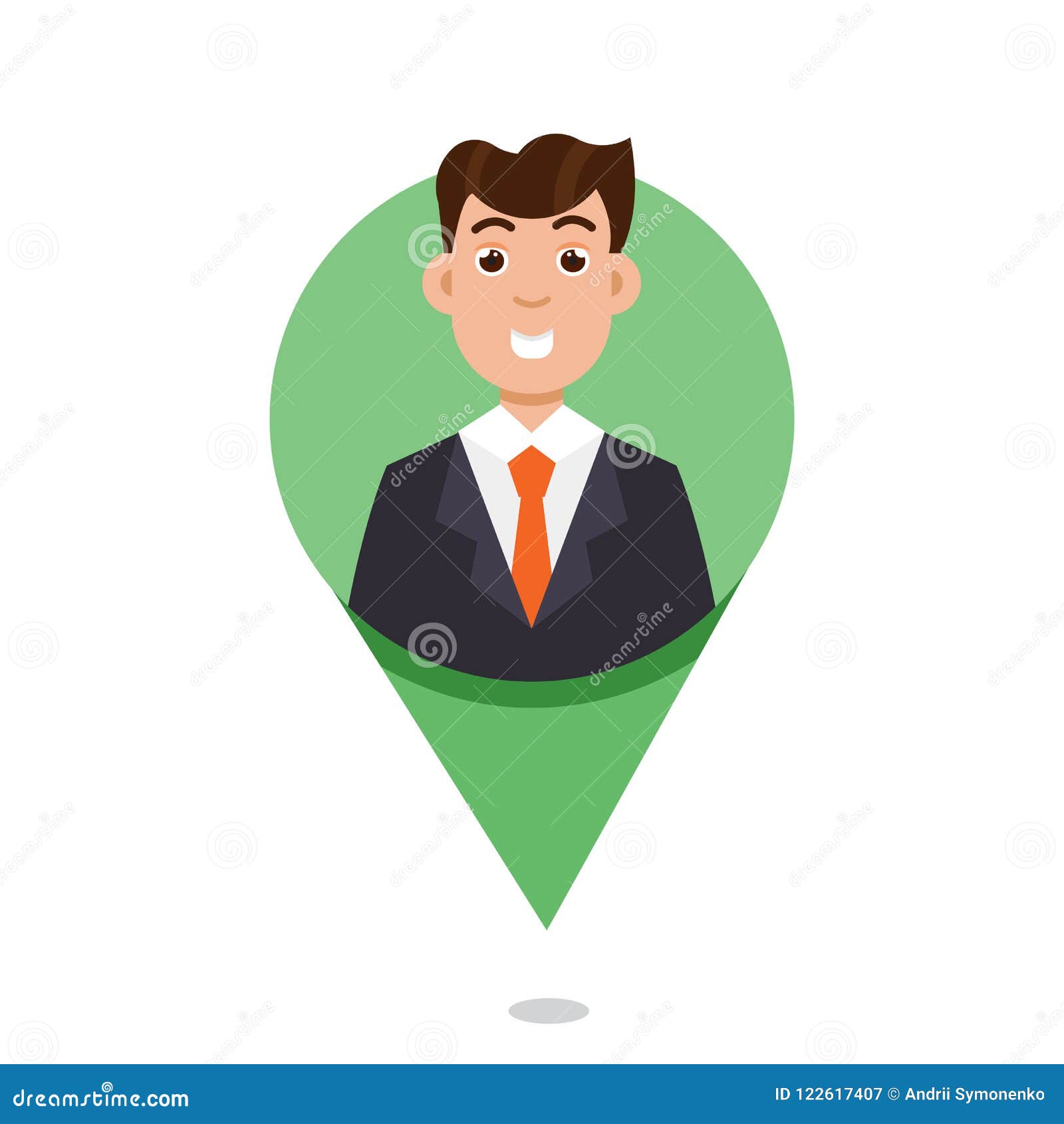 Mapping Pin Character Emotion. Stock Vector - Illustration of bored ...