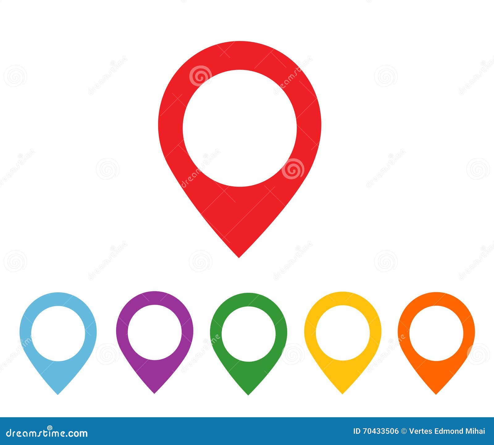 Mapping Push Pins With Location Icons For Web And Mobile Application ...