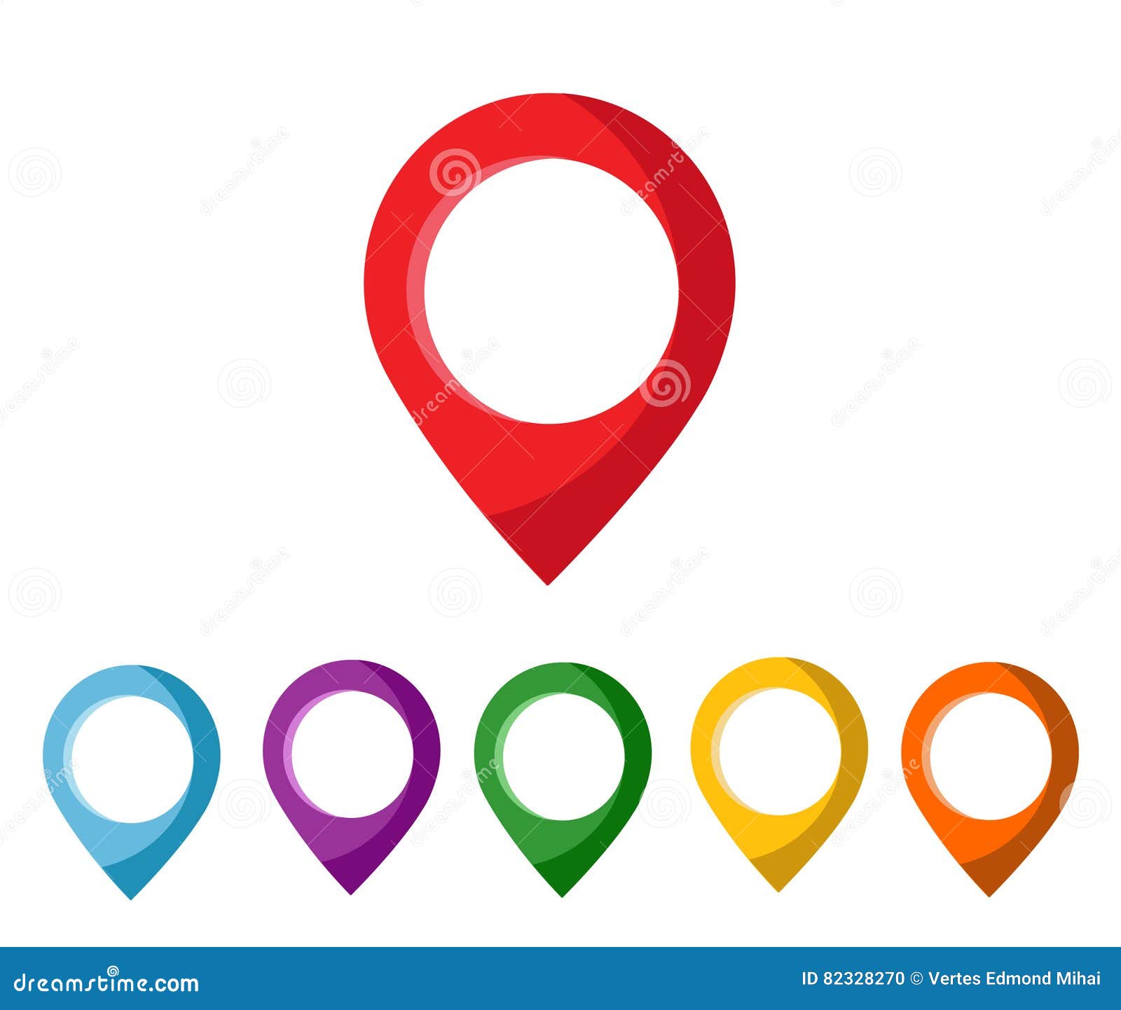 Mapping Push Pins With Location Icons For Web And Mobile Application ...