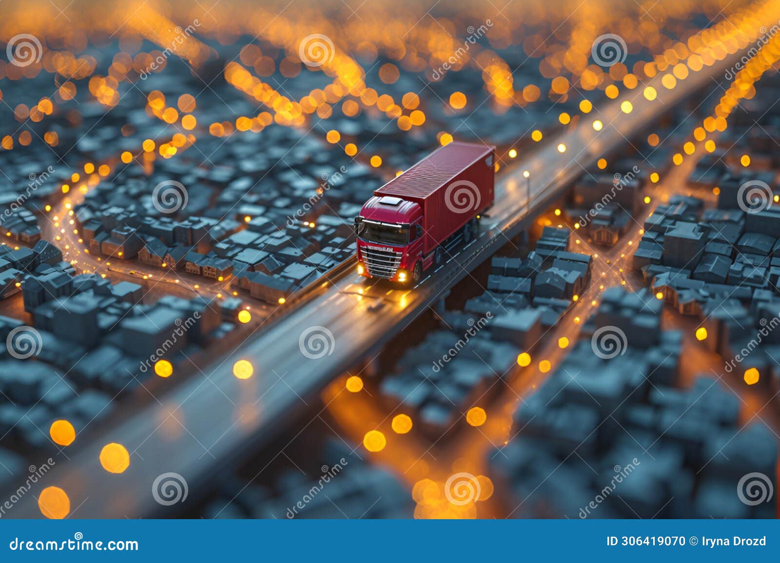 Mapping Technology, Gps Tracking Concept, Delivery Container Stock ...