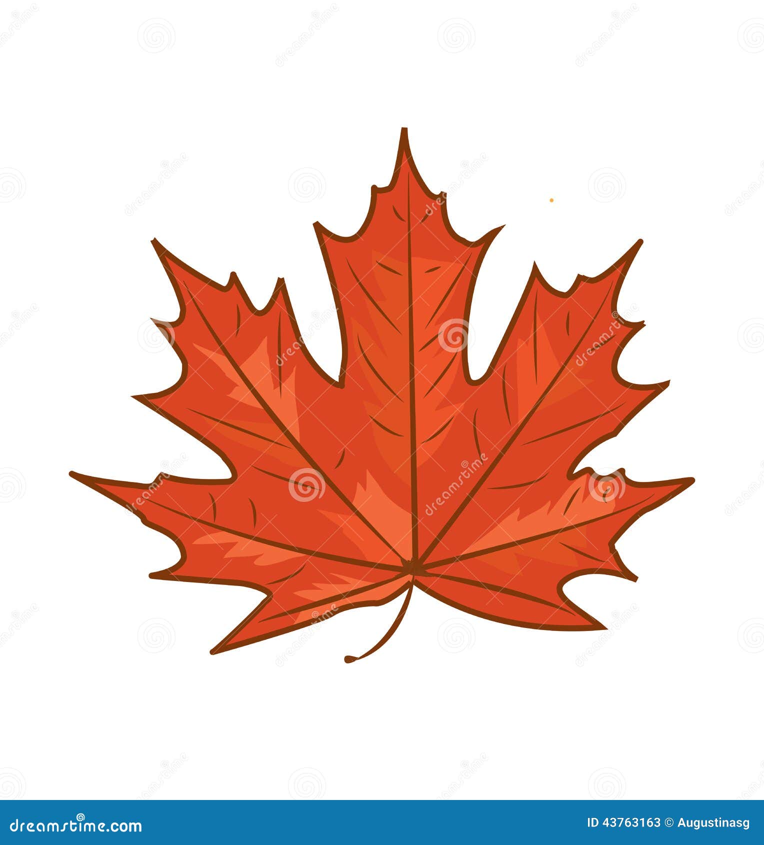 Mapple leaf cartoon stock illustration. Illustration of object - 43763163