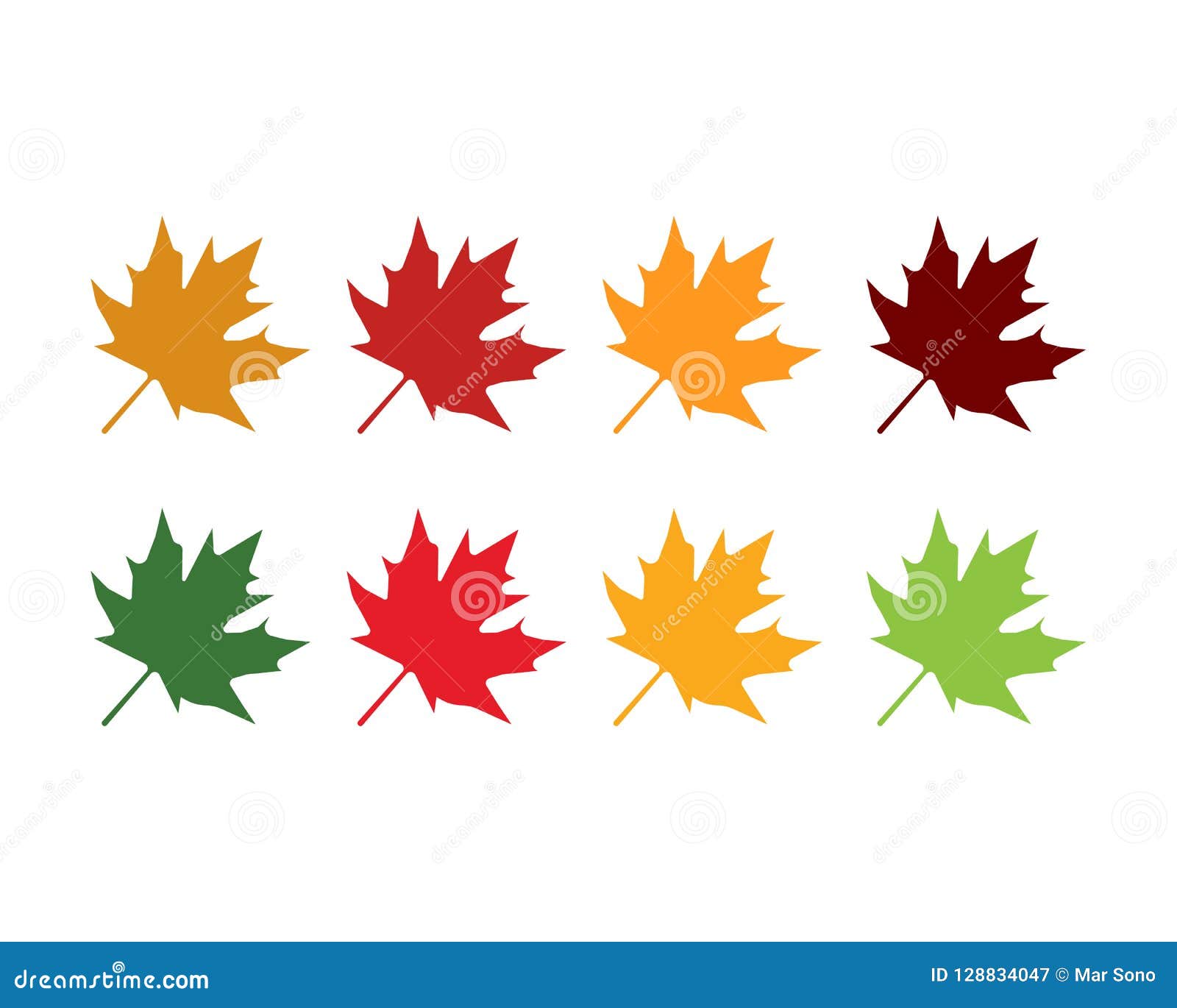 Mapple Leaves Logo and Symbol Vector Stock Vector - Illustration of ...