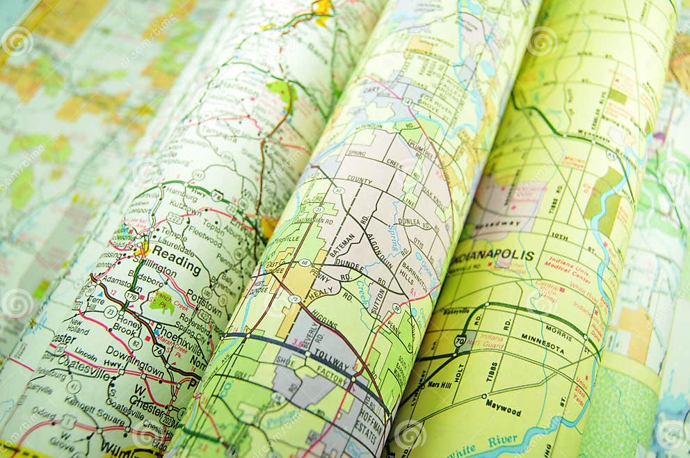 Maps stock image. Image of directions, architecture, cartographer ...