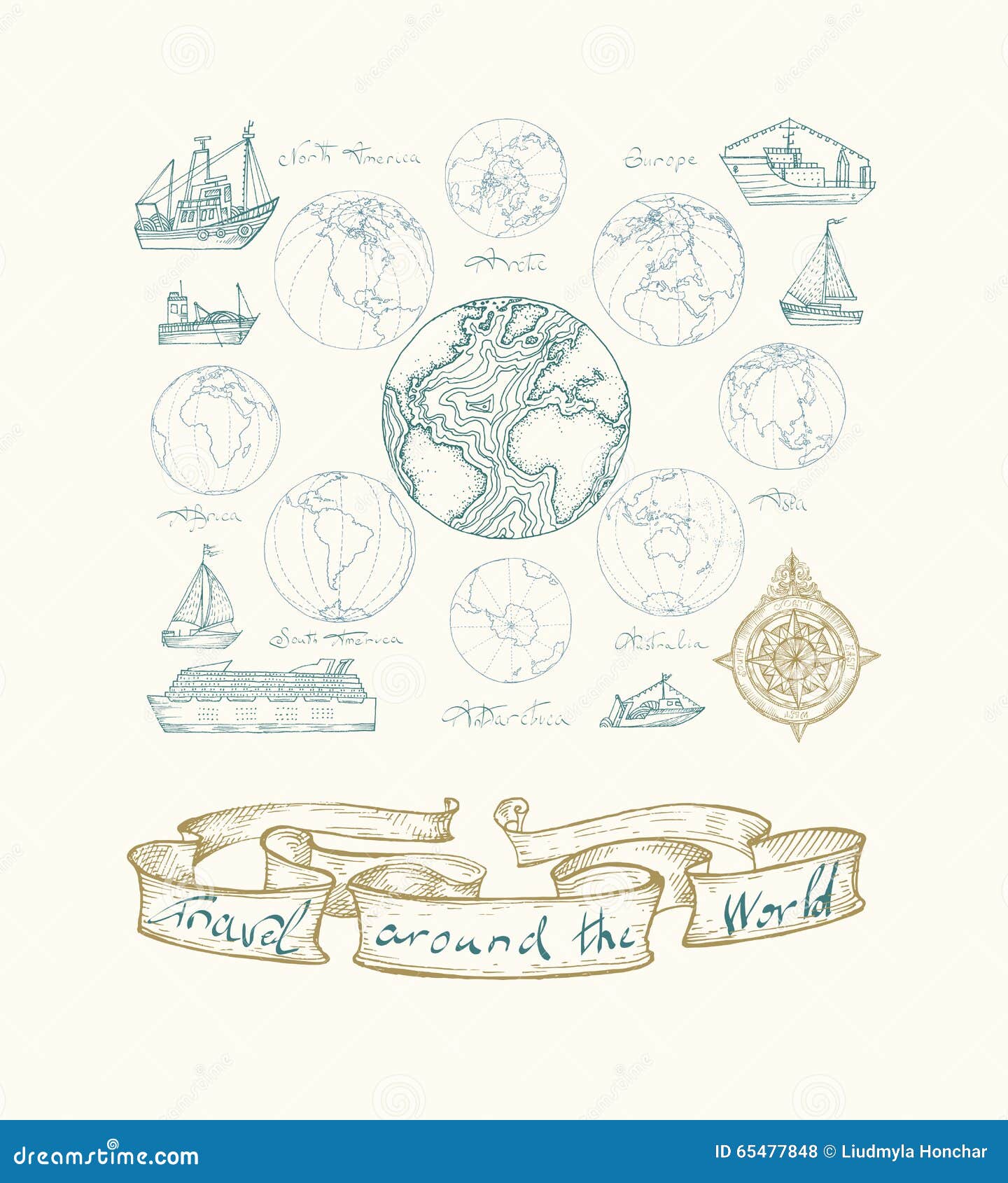 Maps Atlas Continents. Vector Illustration | CartoonDealer.com #65477848