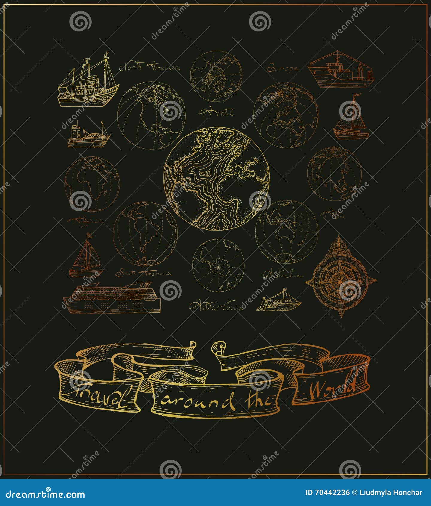 Maps Atlas Continents. Vector Illustration | CartoonDealer.com #65477848