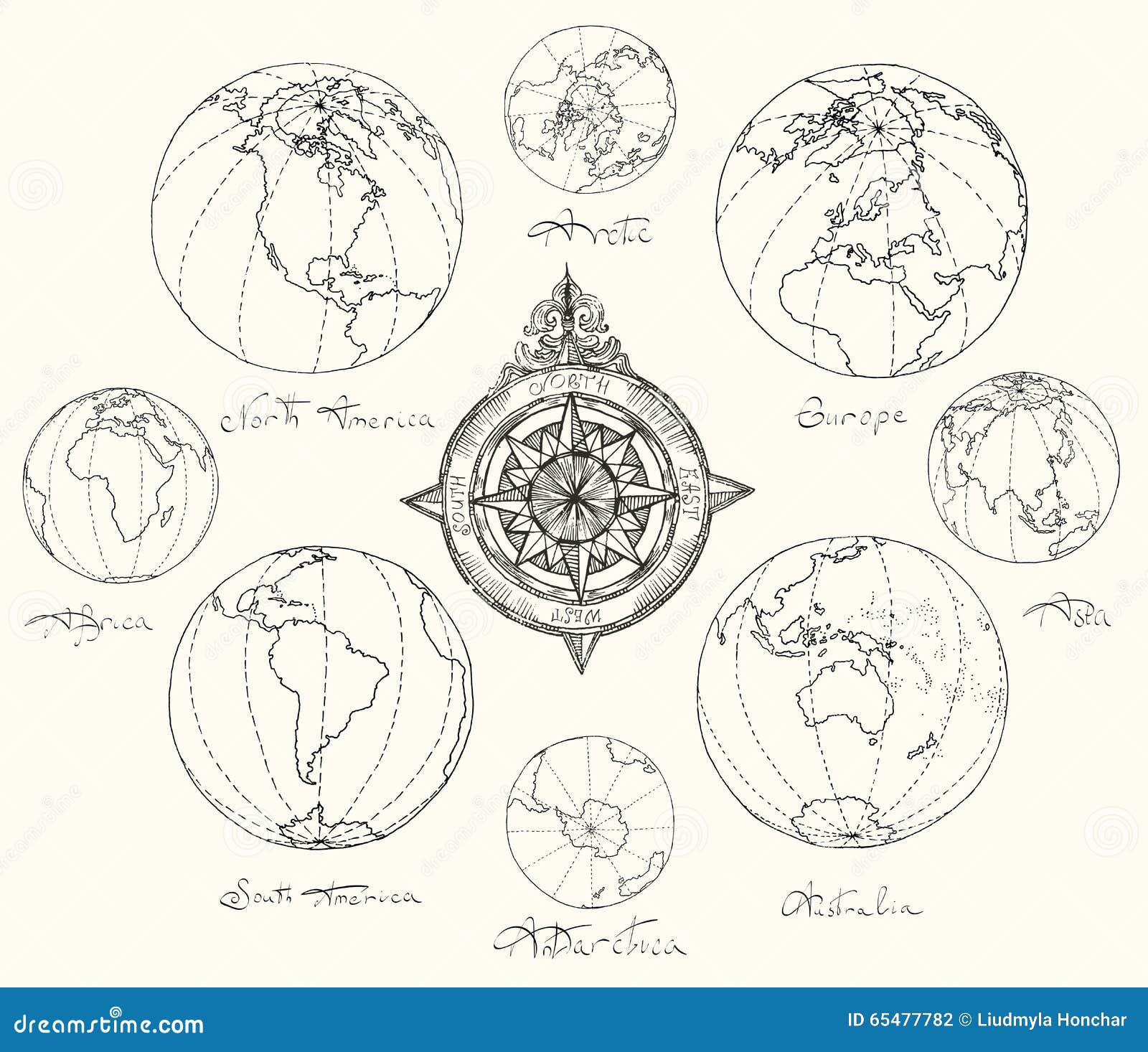 Maps Atlas Continents. Vector Illustration | CartoonDealer.com #65477848