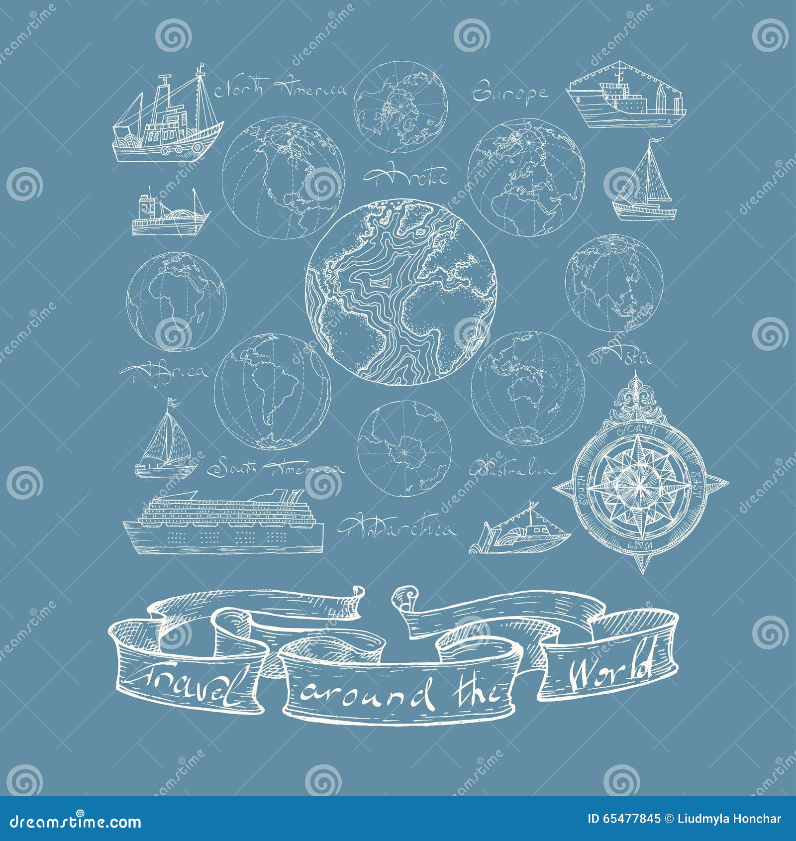 Maps Atlas Continents. Vector Illustration | CartoonDealer.com #65477848