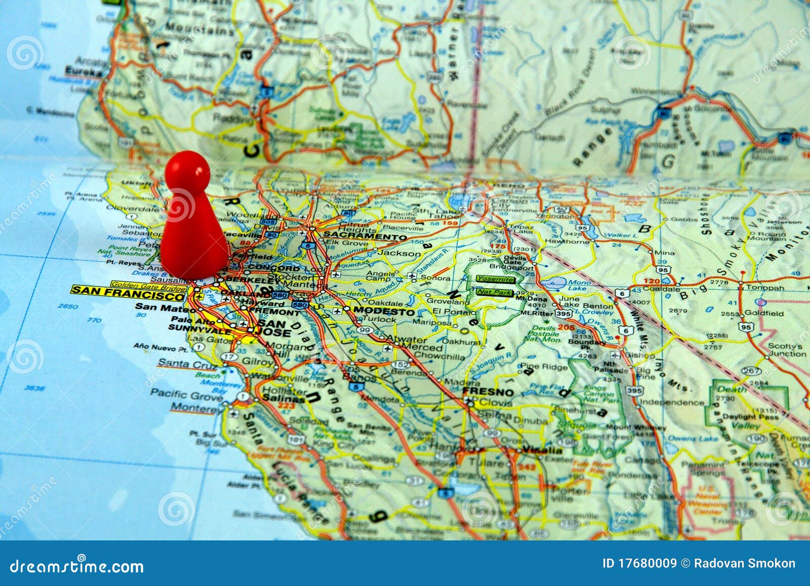 Maps of California stock image. Image of global, city - 17680009