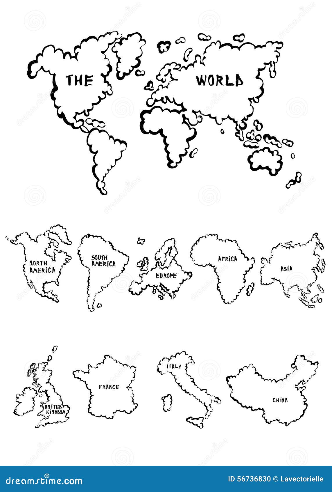 Cartoon Old Maps Vector Illustration | CartoonDealer.com #38087210