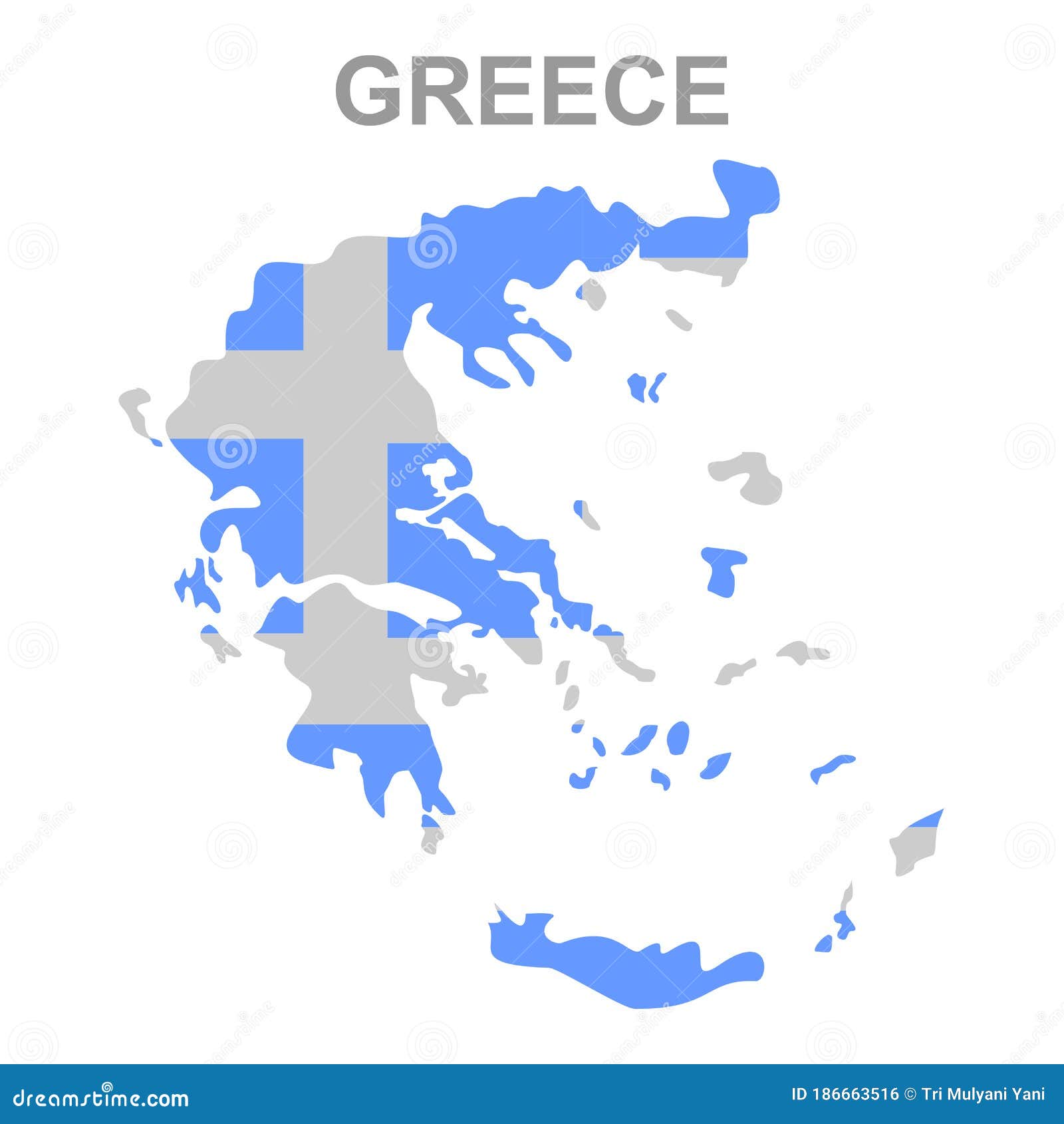 Maps of Greece with National Flags Icon Vector Design Symbol Stock ...