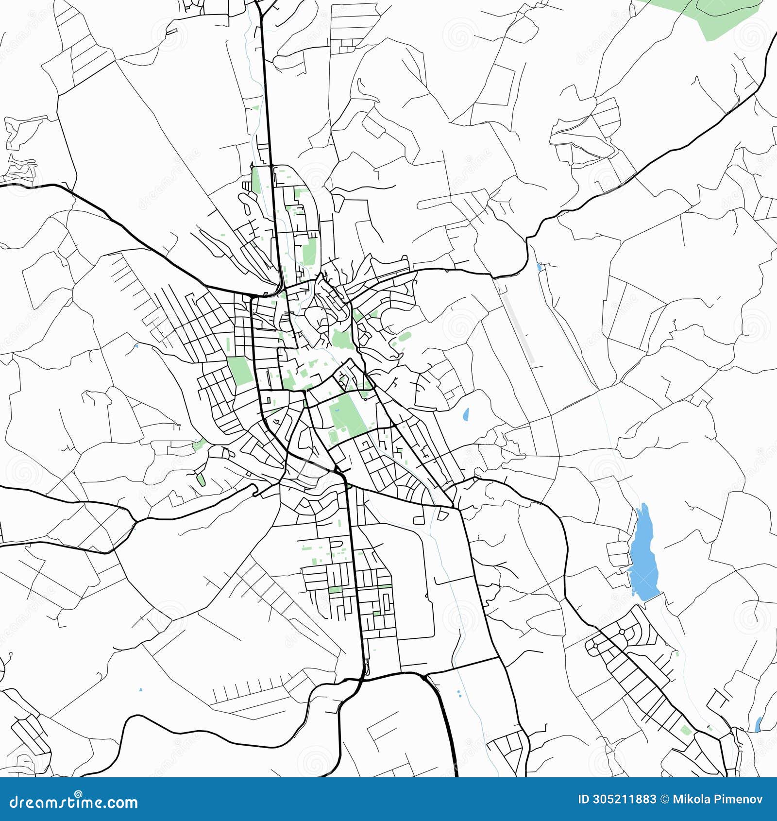Maps of the city Eger. stock illustration. Illustration of circle ...