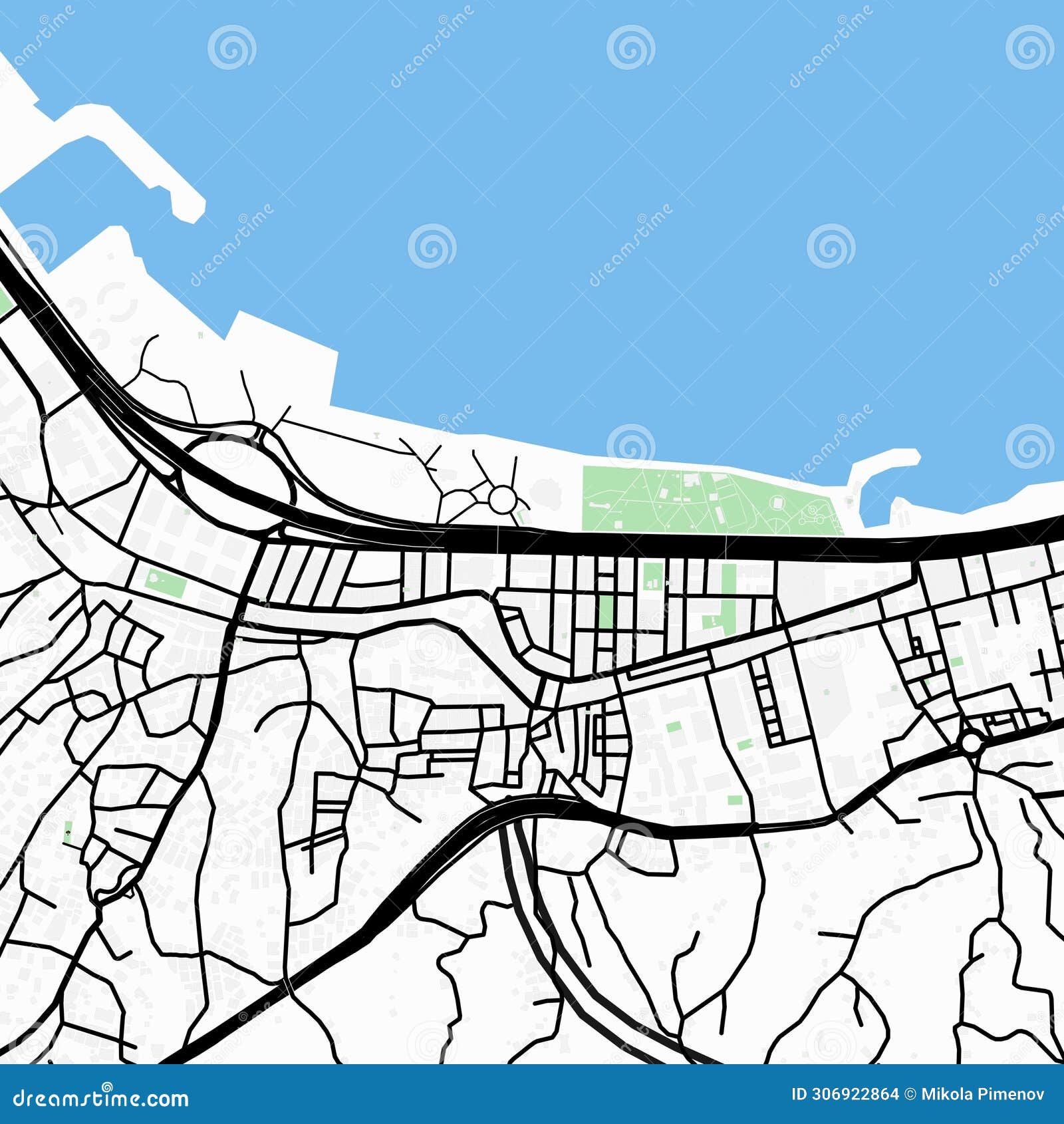 Maps of the city of Rize. stock illustration. Illustration of artwork ...