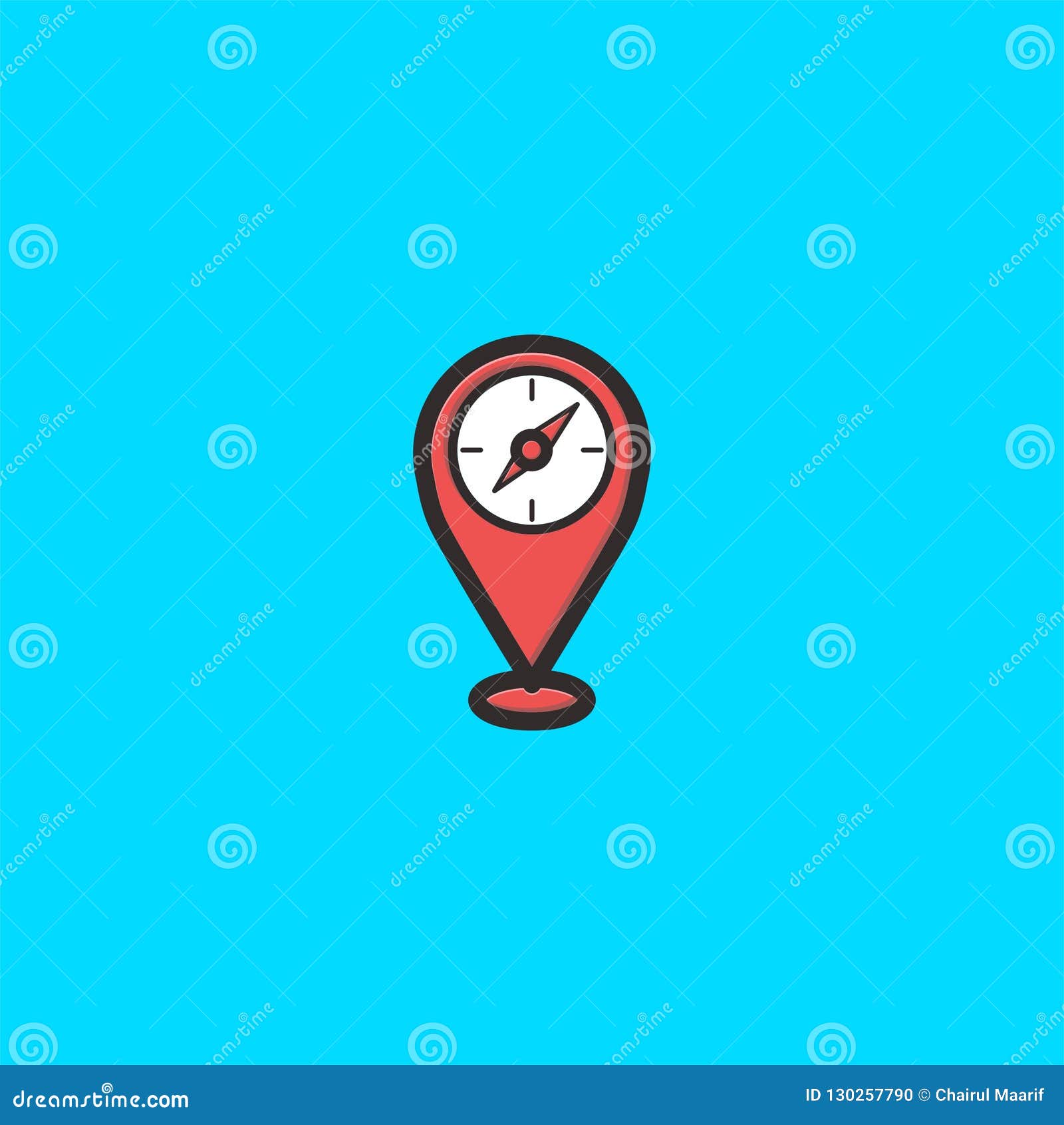 Maps and Compass Logo Design. Symbol Dan Icon Vector Template Stock ...