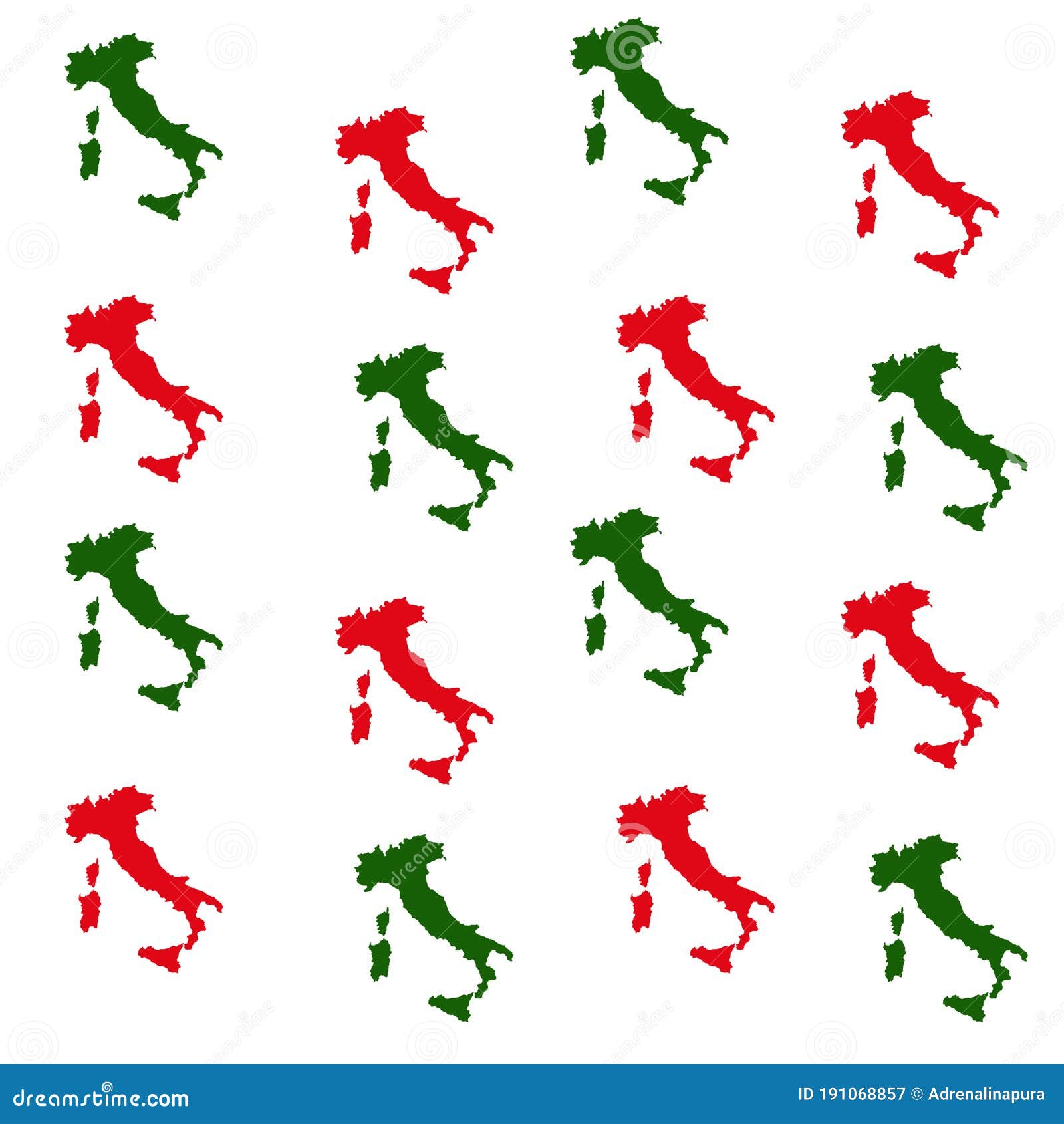 Maps Of Italy With National Flags Icon Vector Design Symbol ...
