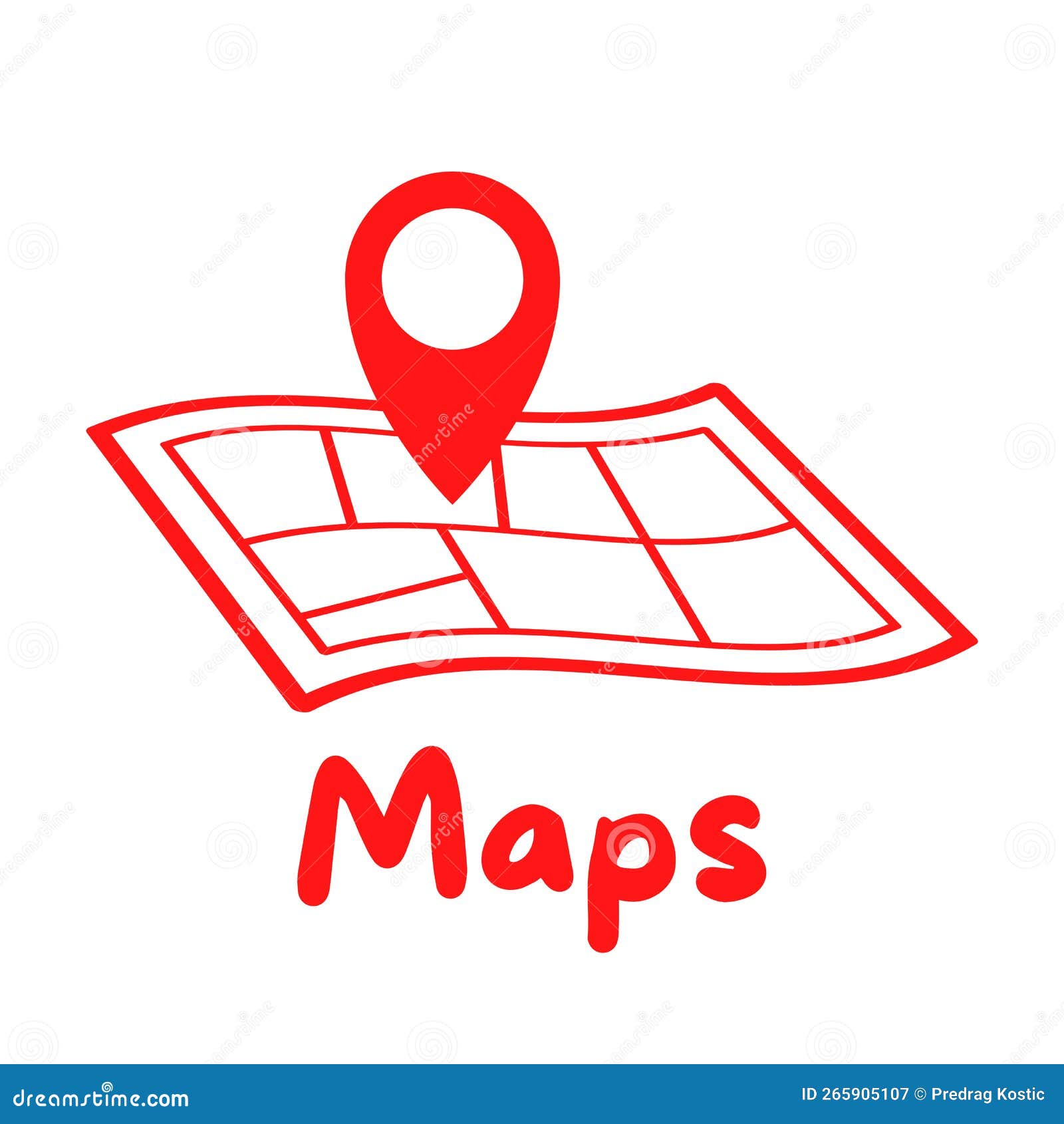 Maps Logo Design Template Icon Stock Illustration - Illustration of ...