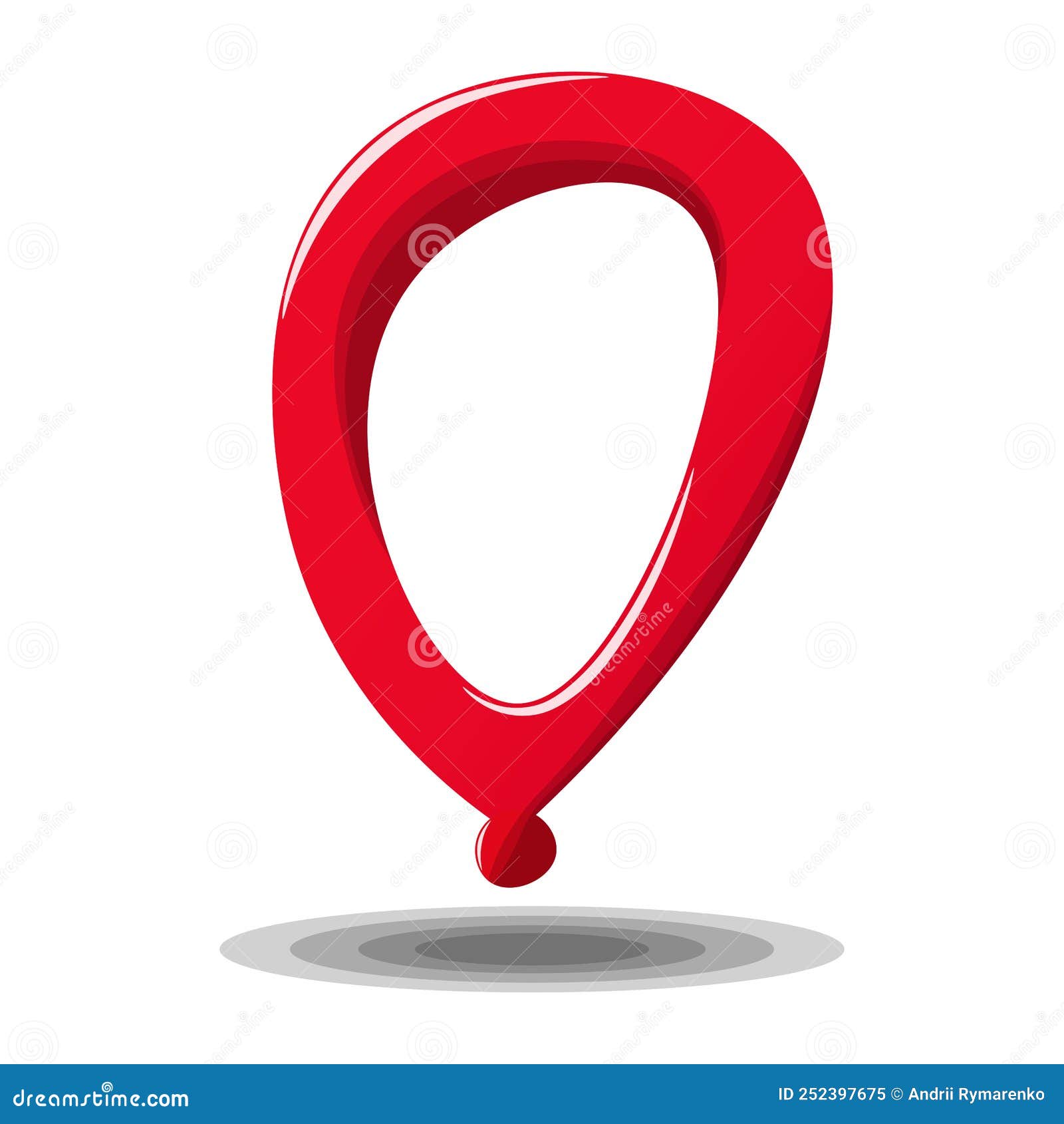 Maps Marker Red Icon, Pin Symbol, Location Icon Vector Illustration ...