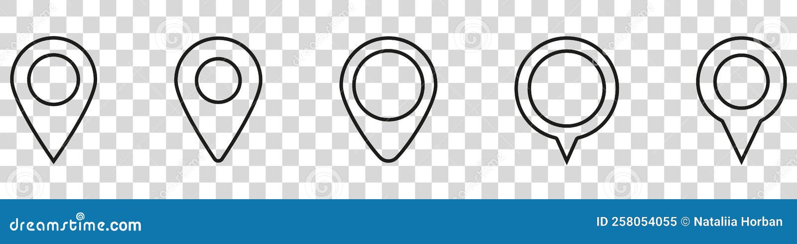 Maps Pin. Location Map Icon Stock Illustration - Illustration of ...