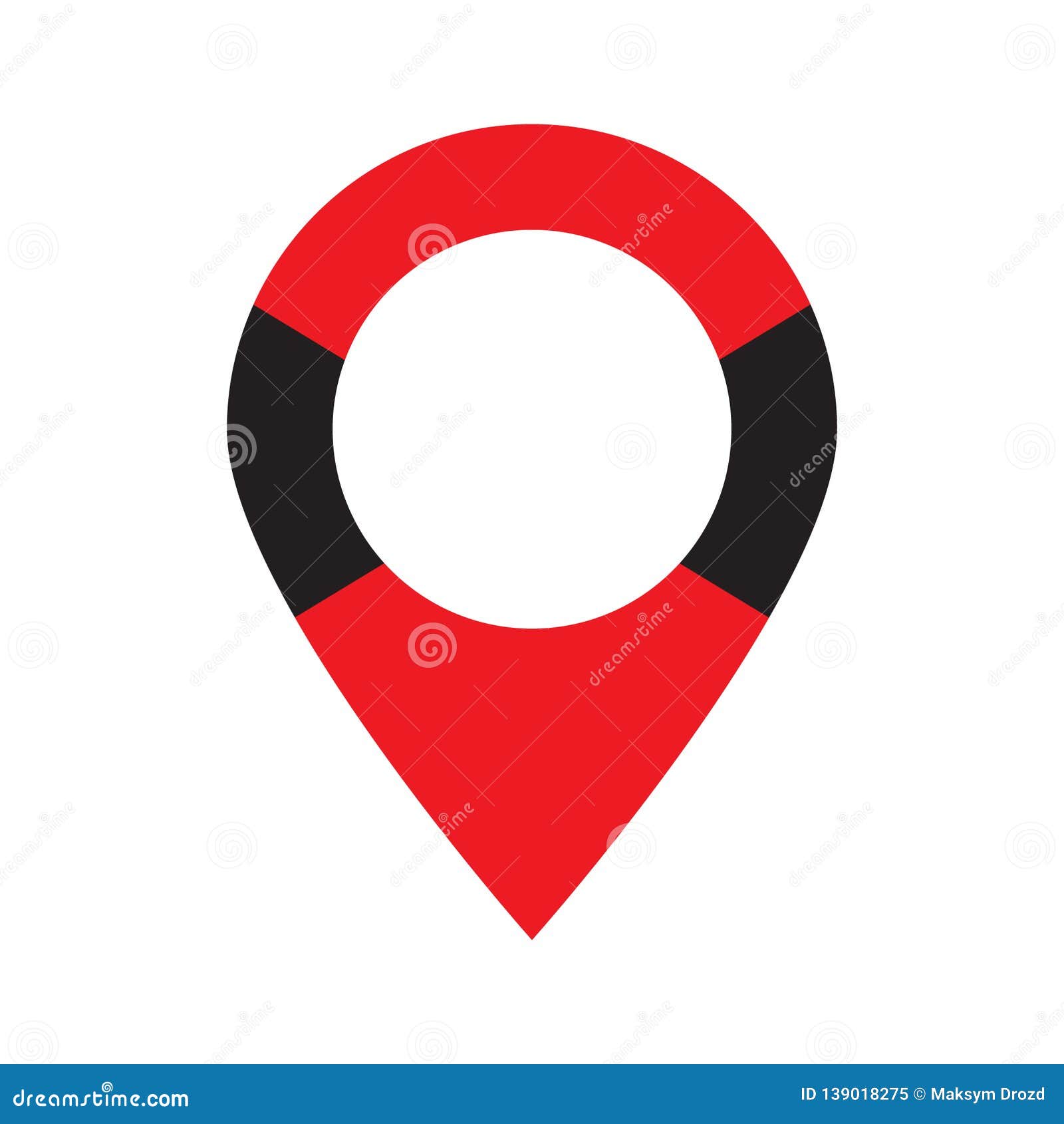 Maps Pin. Location Map Icon Stock Illustration - Illustration of marker ...