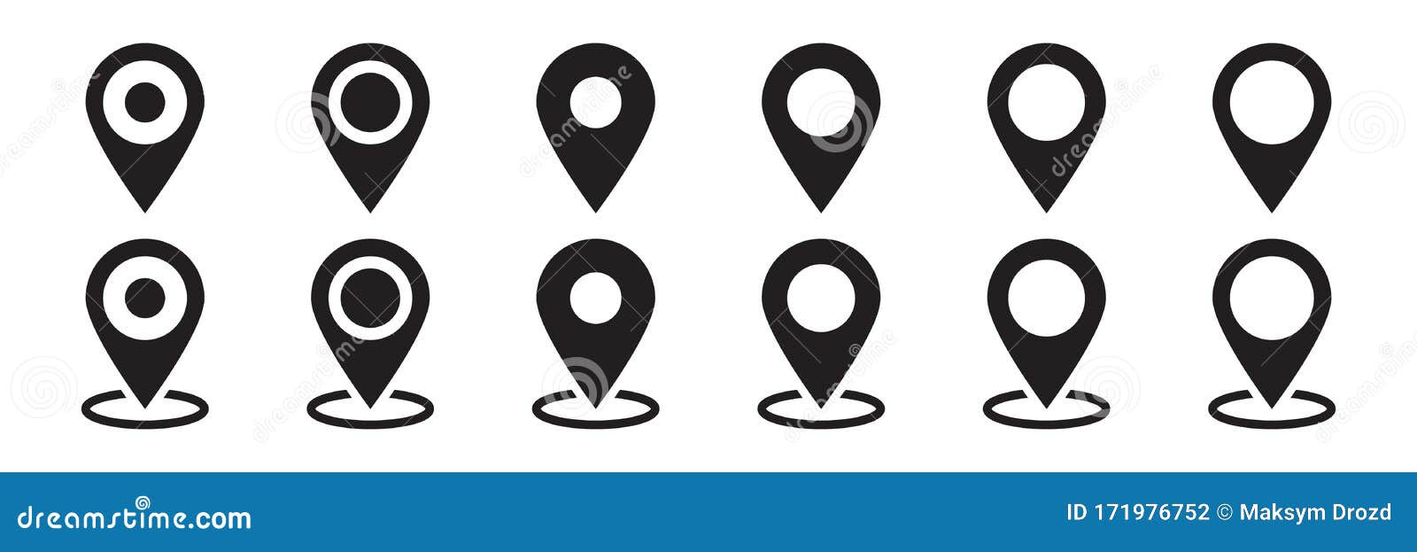 Maps Pin. Location Map Icon Stock Vector - Illustration of ...